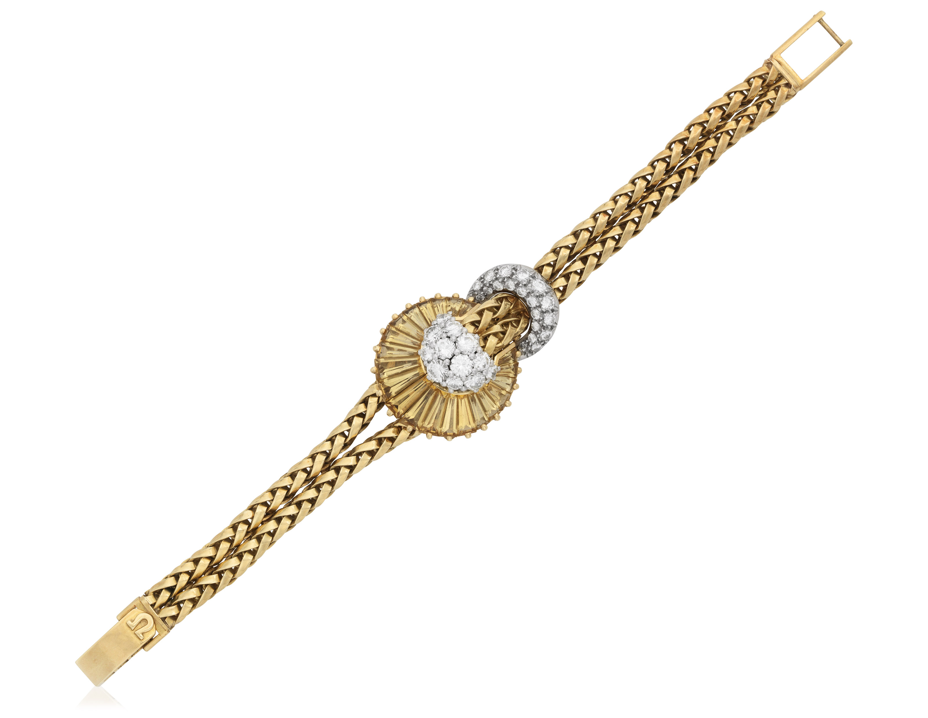 OMEGA DIAMOND AND TOPAZ WATCH, | Christie’s