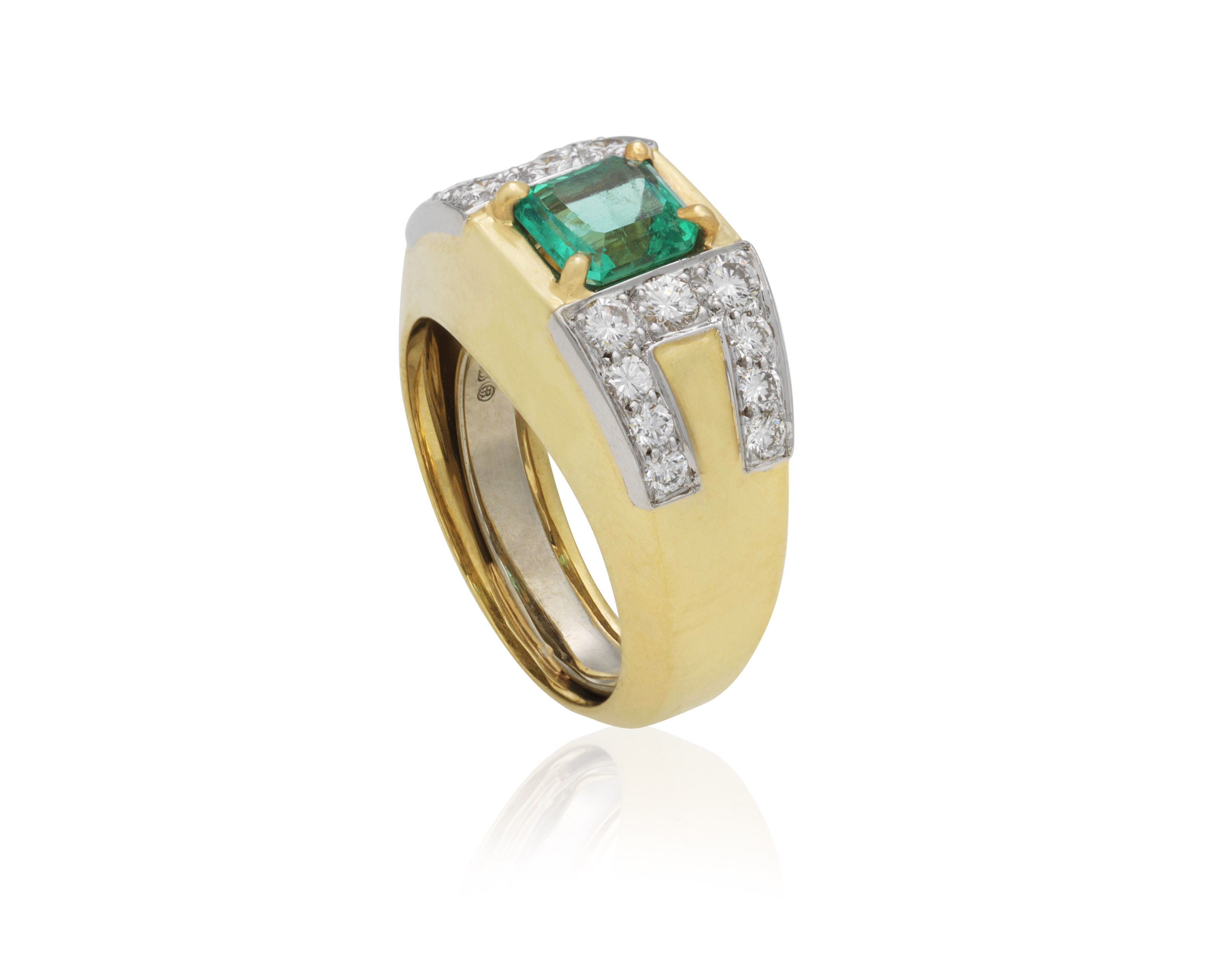 DAVID WEBB EMERALD AND DIAMOND RING, | Christie’s