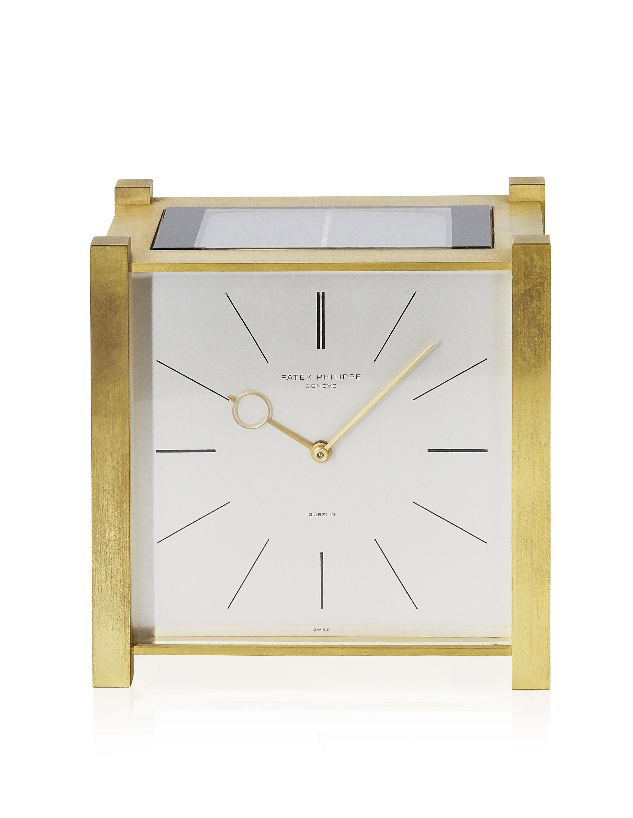 PATEK PHILIPPE, SOLAR-POWERED ELECTRO-MECHANICAL DESK CLOCK, REF. 902 ...