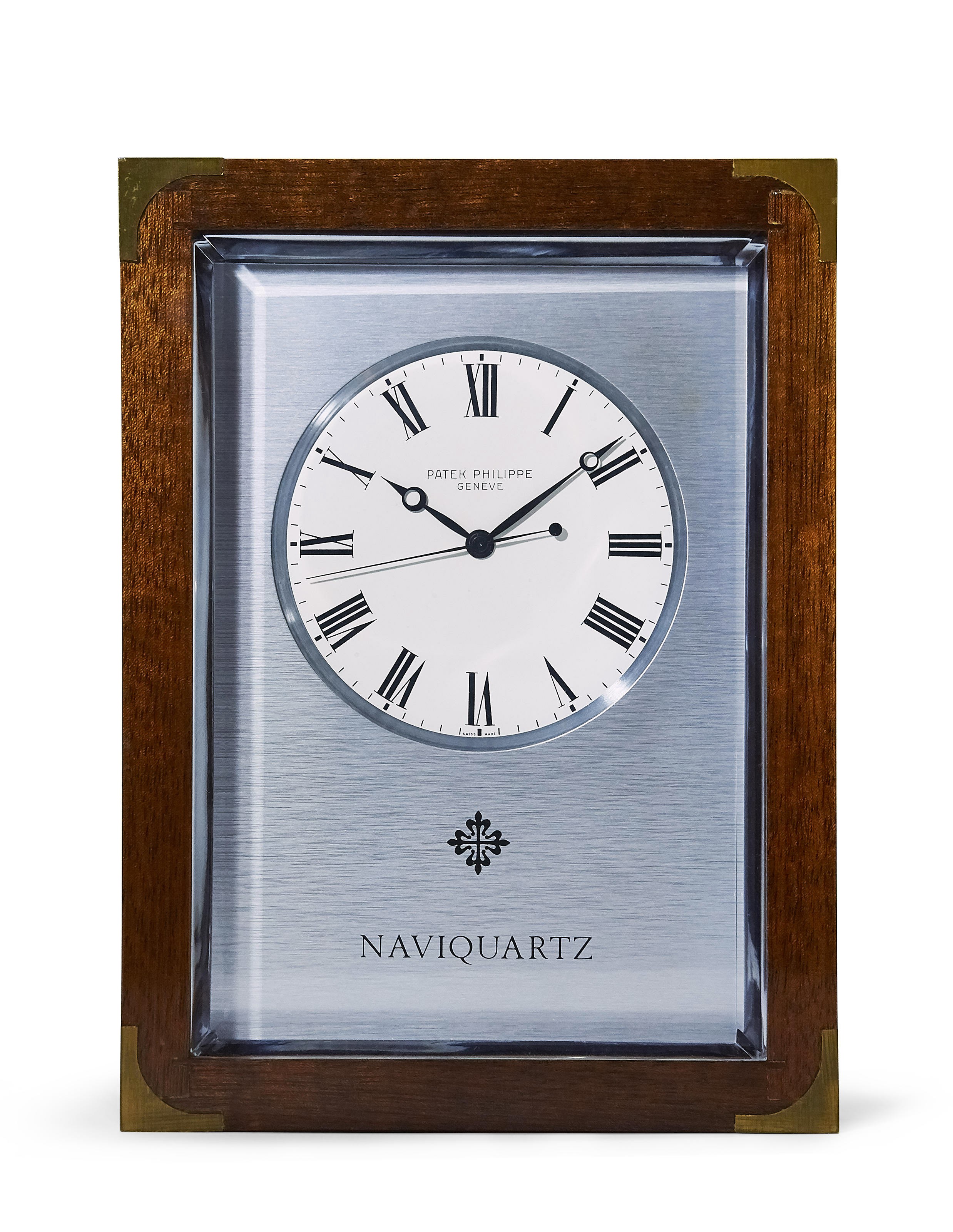 PATEK PHILIPPE, NAVIQUARTZ ELECTRONIC DESK CHRONOMETER, REF. 1200 ...