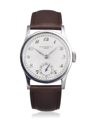 PATEK PHLIPPE, STAINLESS STEEL CALATRAVA, REF. 96, | Christie’s