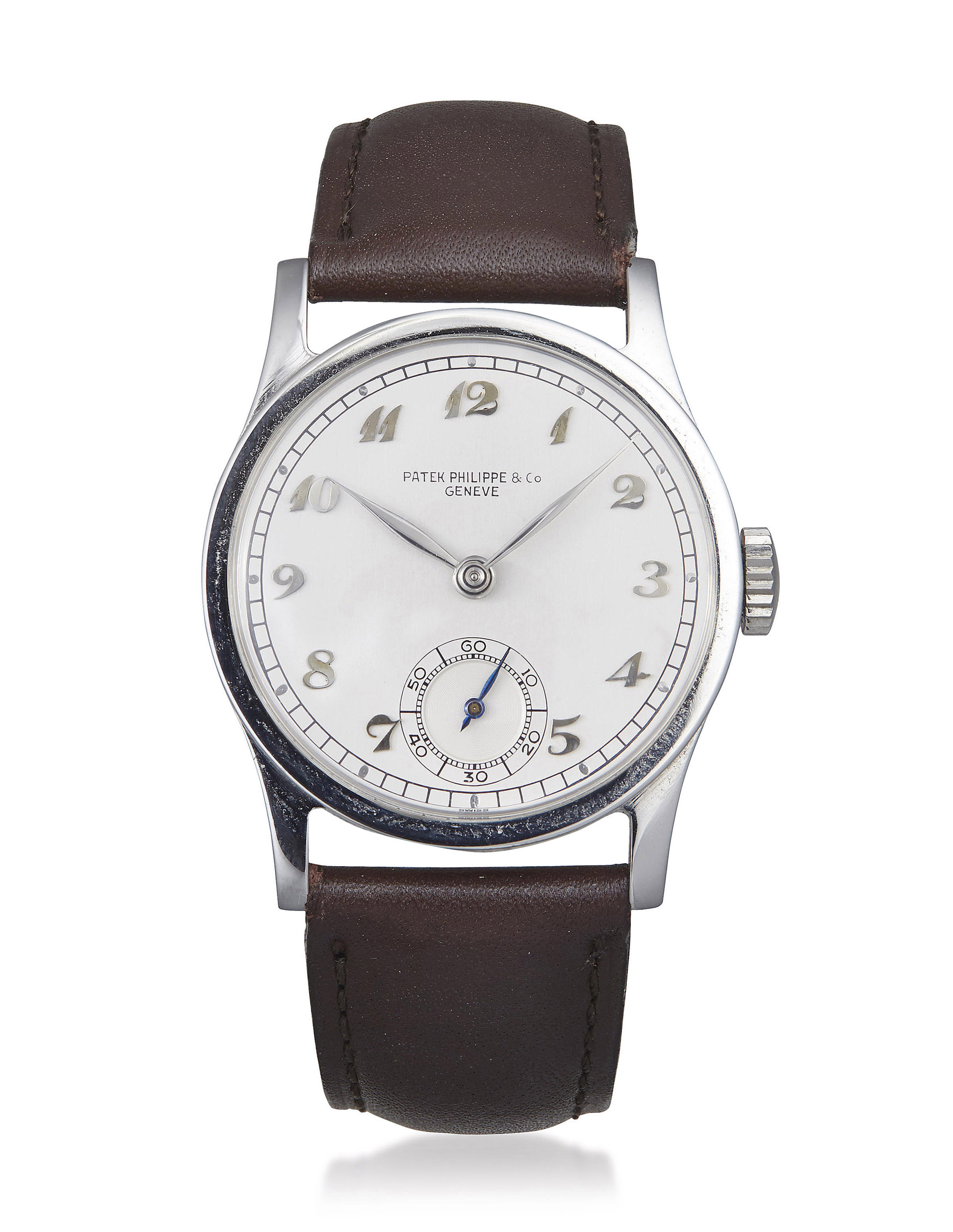 PATEK PHLIPPE, STAINLESS STEEL CALATRAVA, REF. 96, | Christie’s