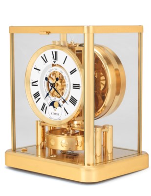 JAEGER-LECOULTRE, "ATMOS CLASSIQUE" CLOCK WITH MONTH AND MOON PHASES ...