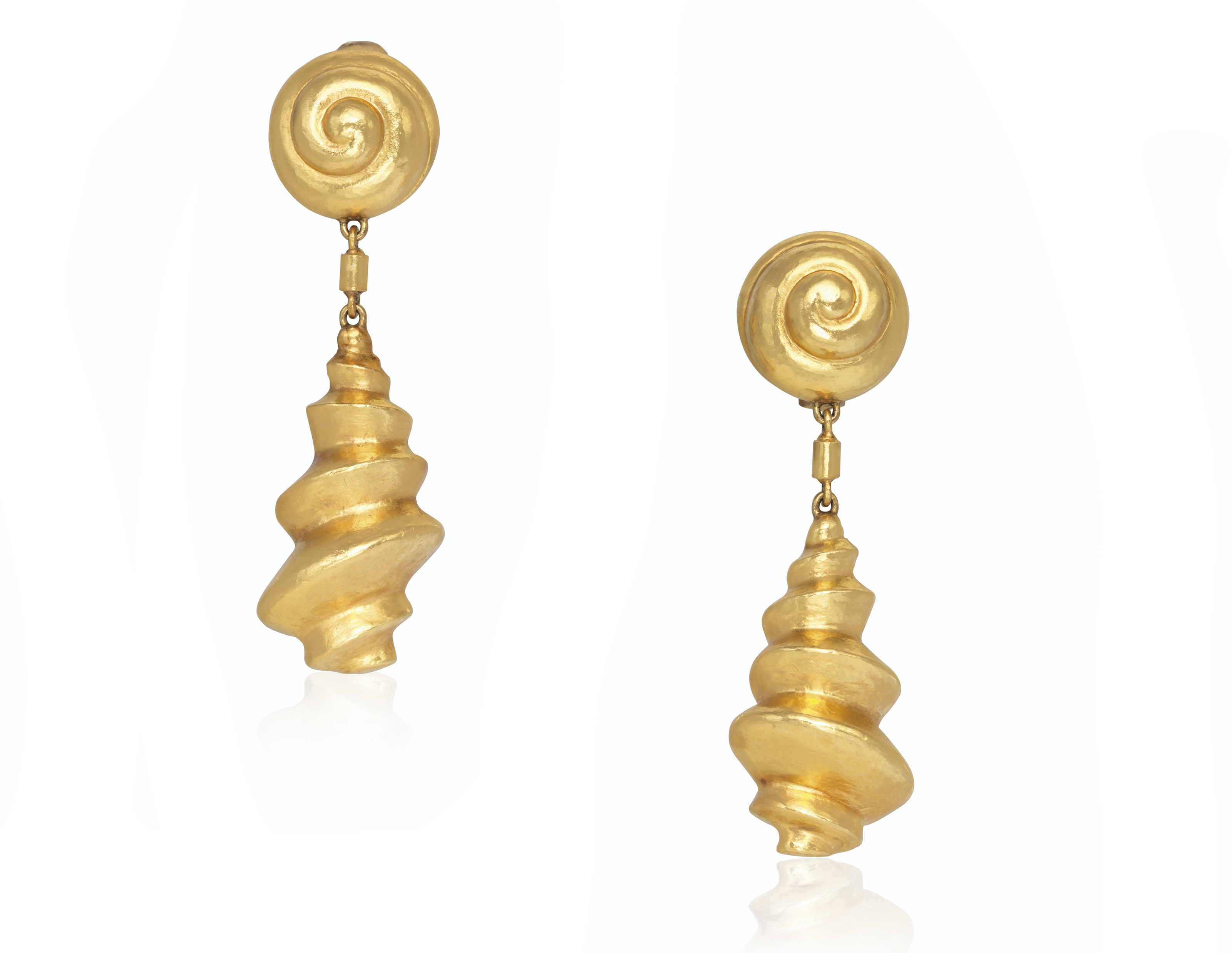 LALAOUNIS SCULPTED GOLD DROP EARRINGS, | Christie’s