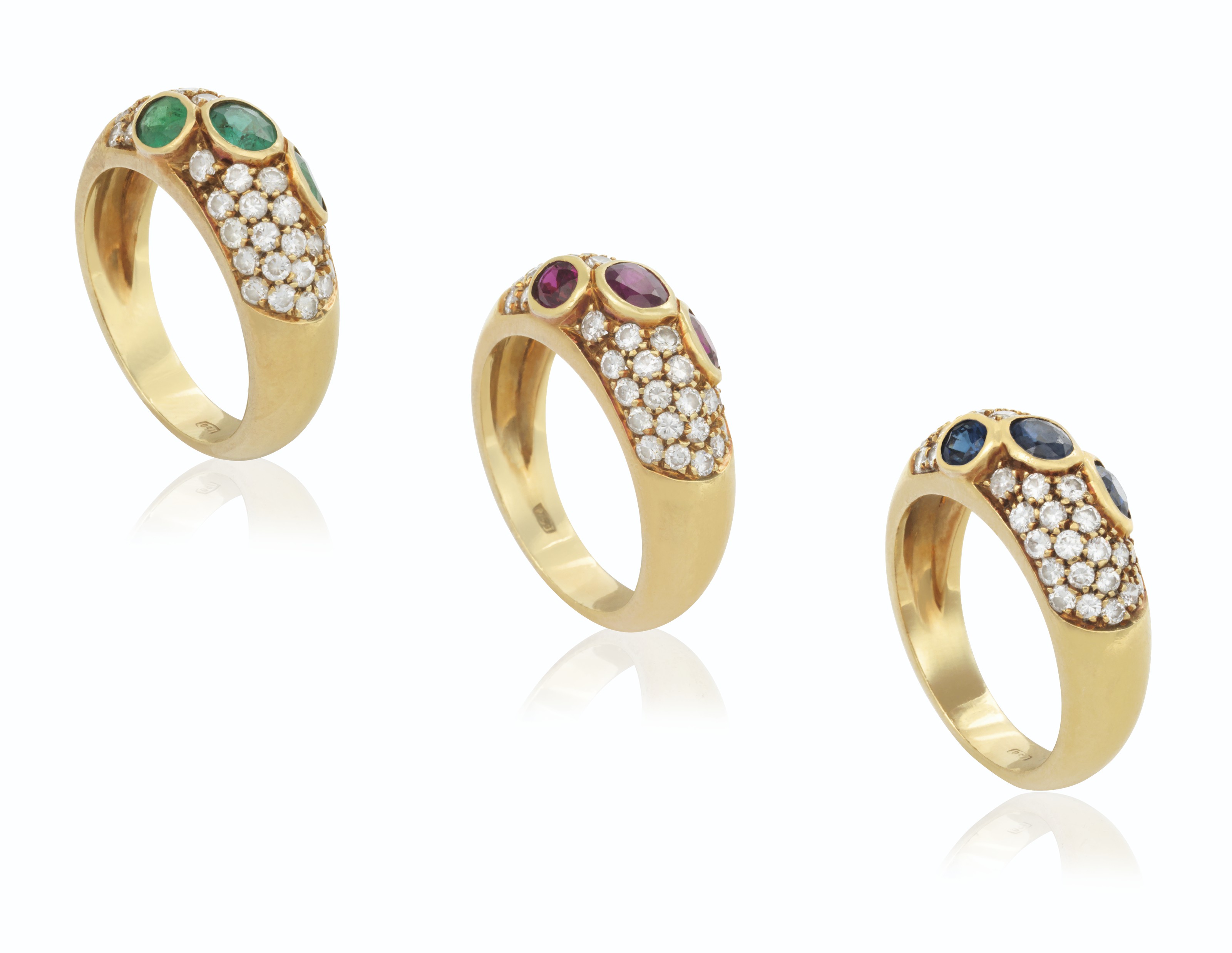 GROUP OF MULTI-GEM AND DIAMOND SET RINGS, | Christie’s