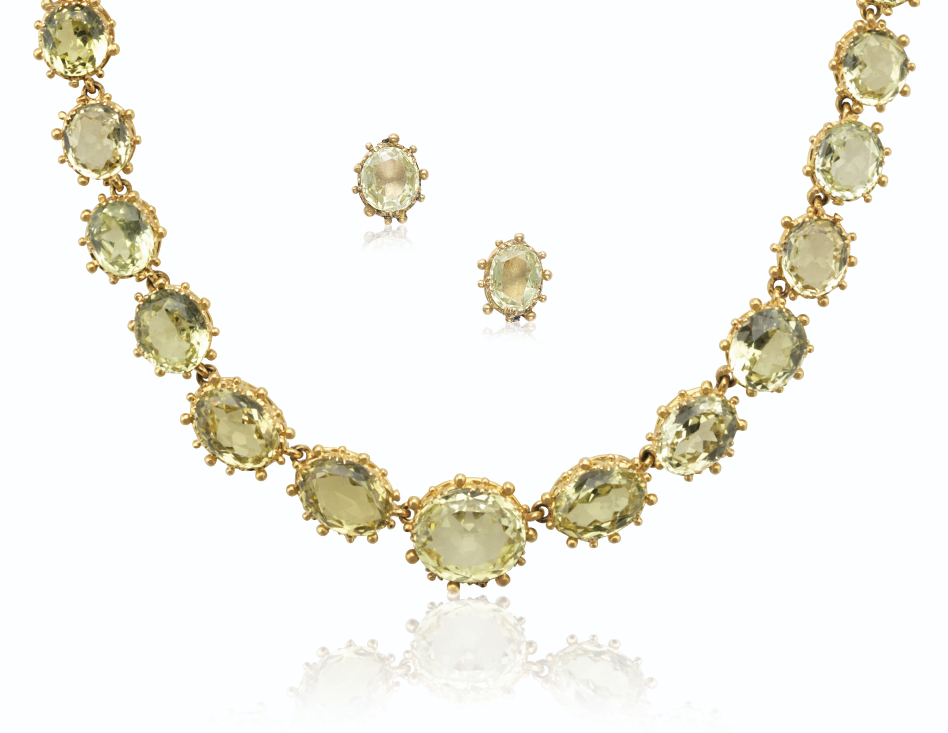 SET OF CHRYSOBERYL JEWELRY, Christie’s SET OF CHRYSOBERYL JEWELRY