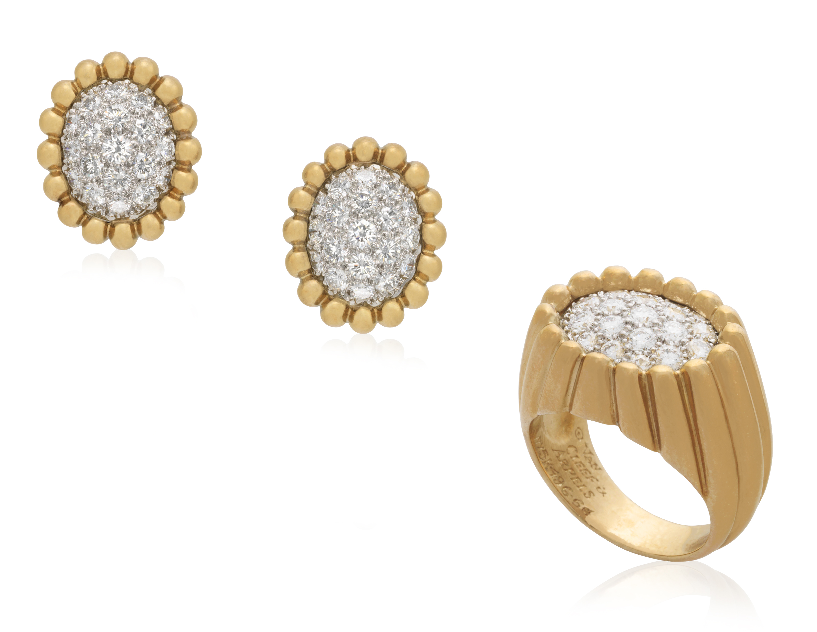 VAN CLEEF & ARPELS SET OF DIAMOND AND GOLD JEWELRY, | Christie’s