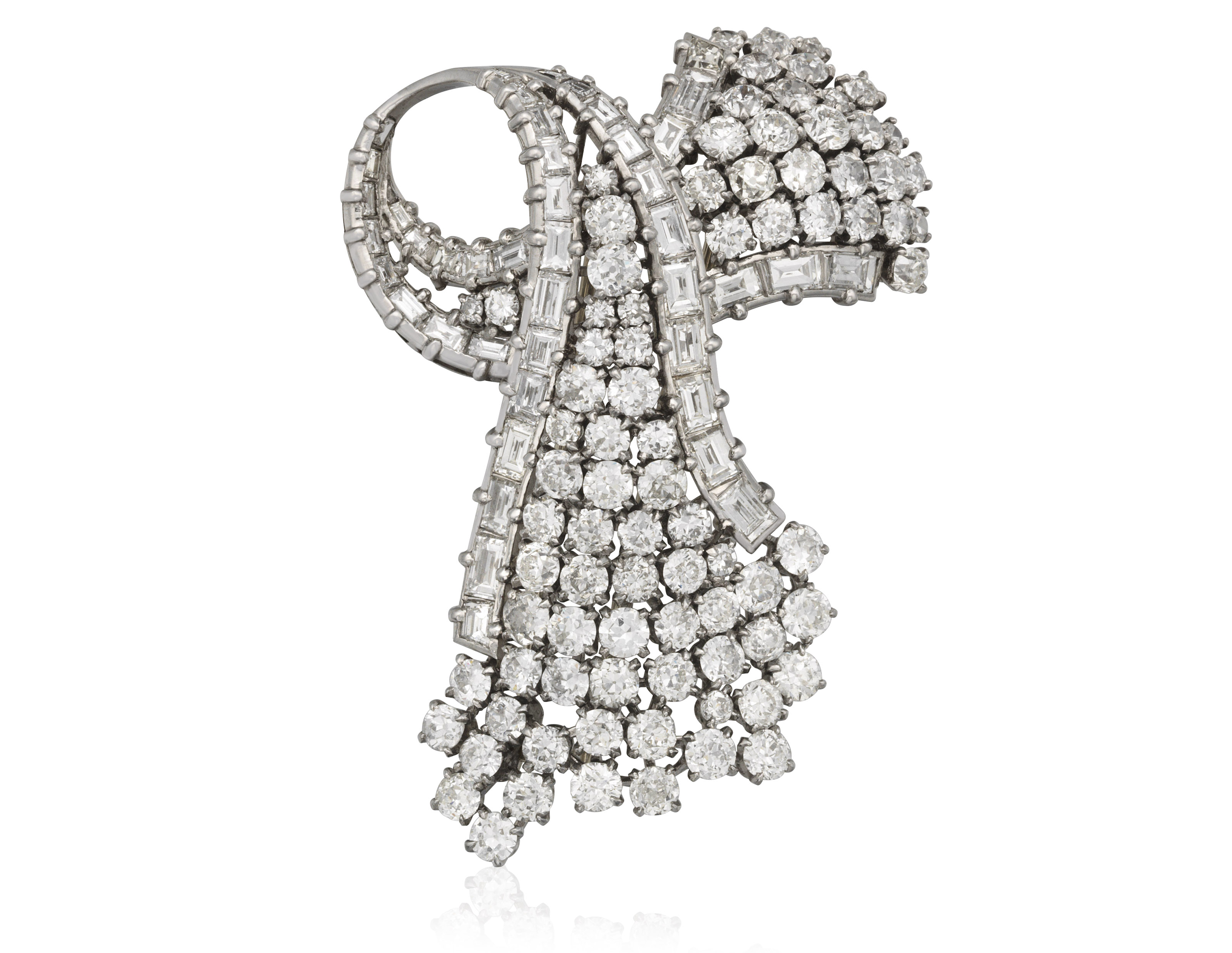 CHAUMET DIAMOND SET SCROLL BROOCH, | Christie’s
