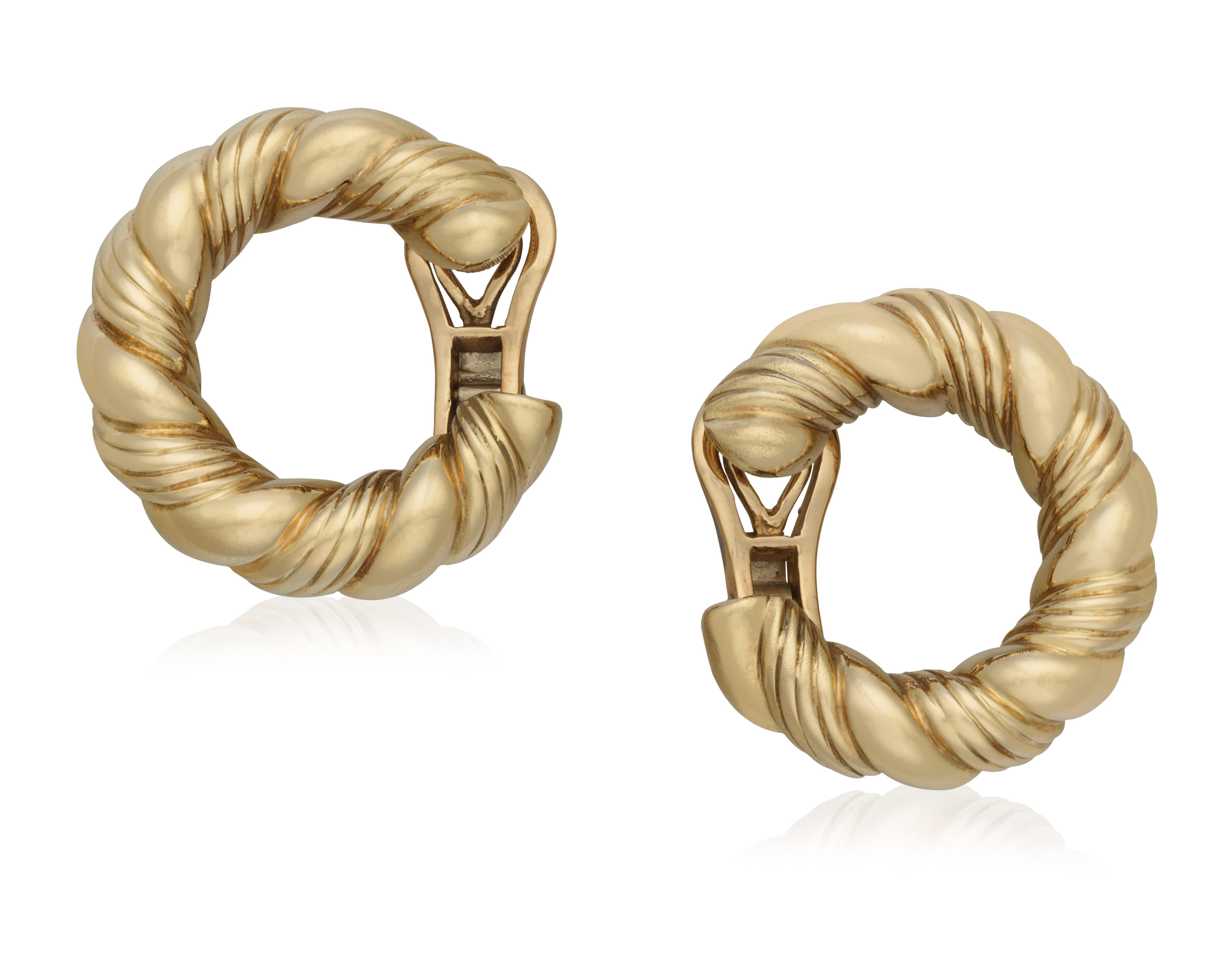 VAN CLEEF & ARPELS GOLD EARRINGS, | Christie’s