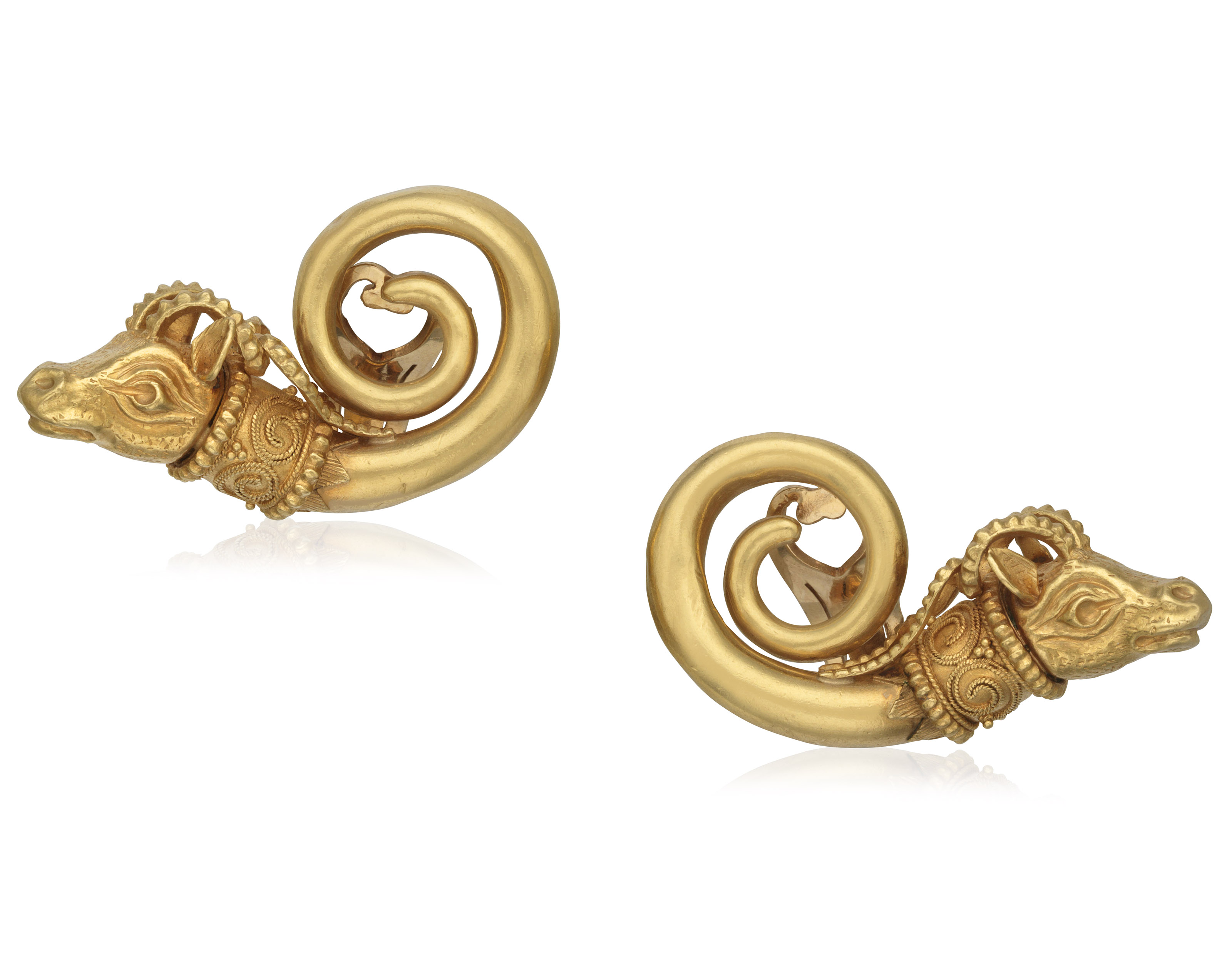LALAOUNIS SCULPTED GOLD EARRINGS, | Christie’s