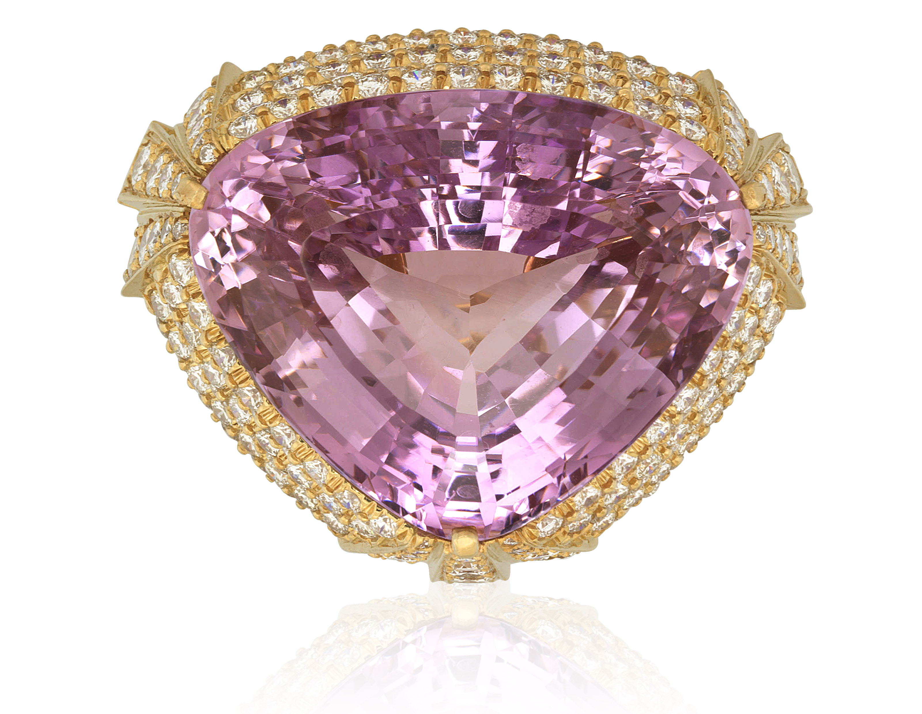 KUNZITE AND DIAMOND RING, | Christie’s