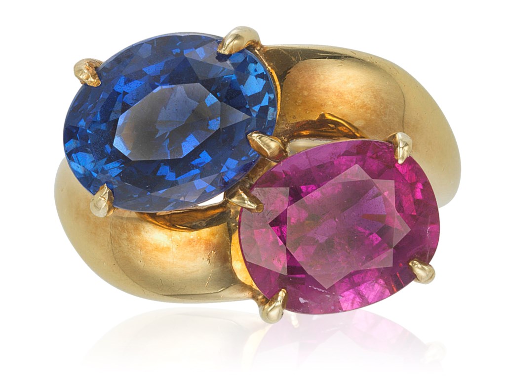 SAPPHIRE AND COLORED SAPPHIRE RING, | Christie’s