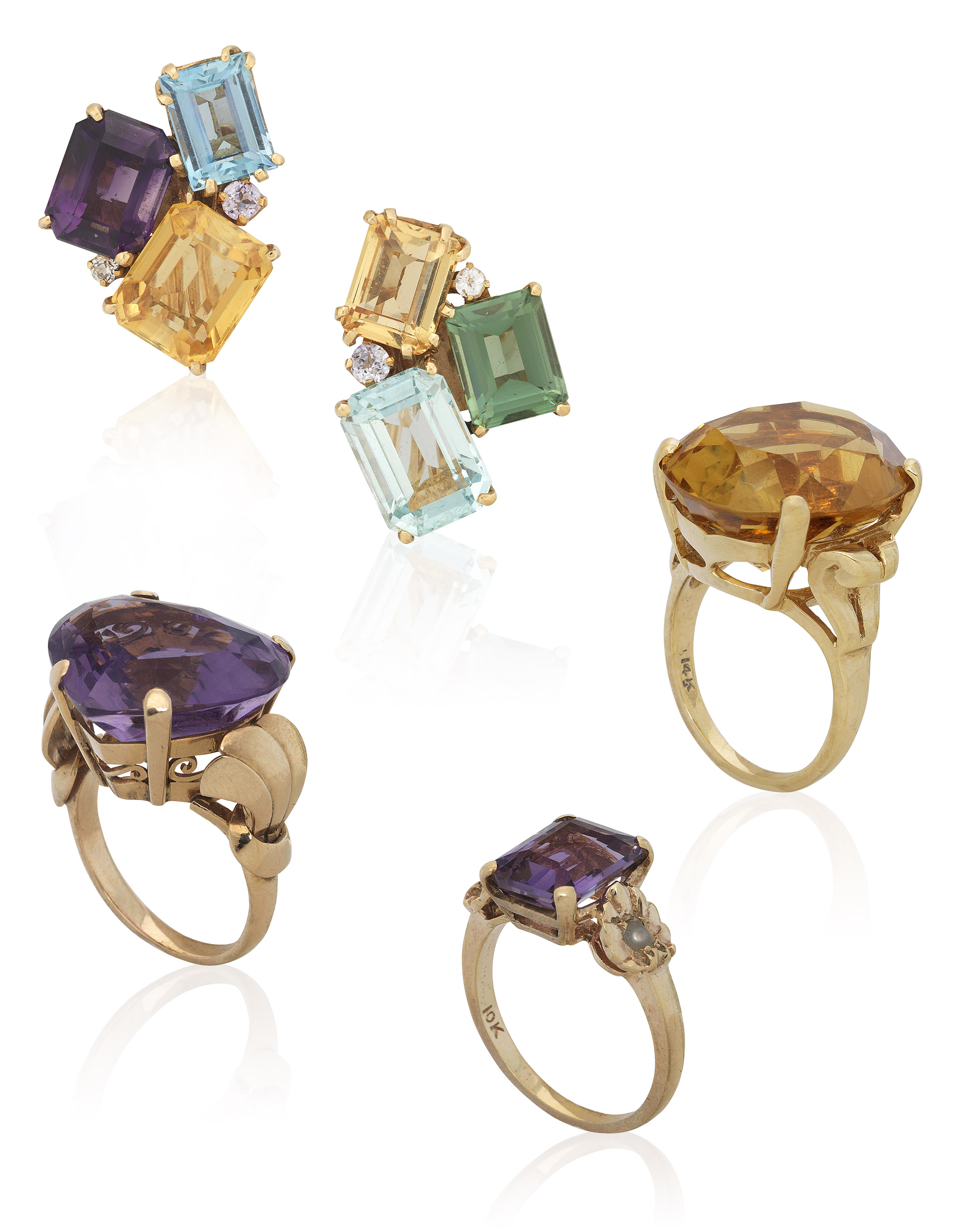 GROUP OF MULTI-GEM GOLD JEWELRY, | Christie’s
