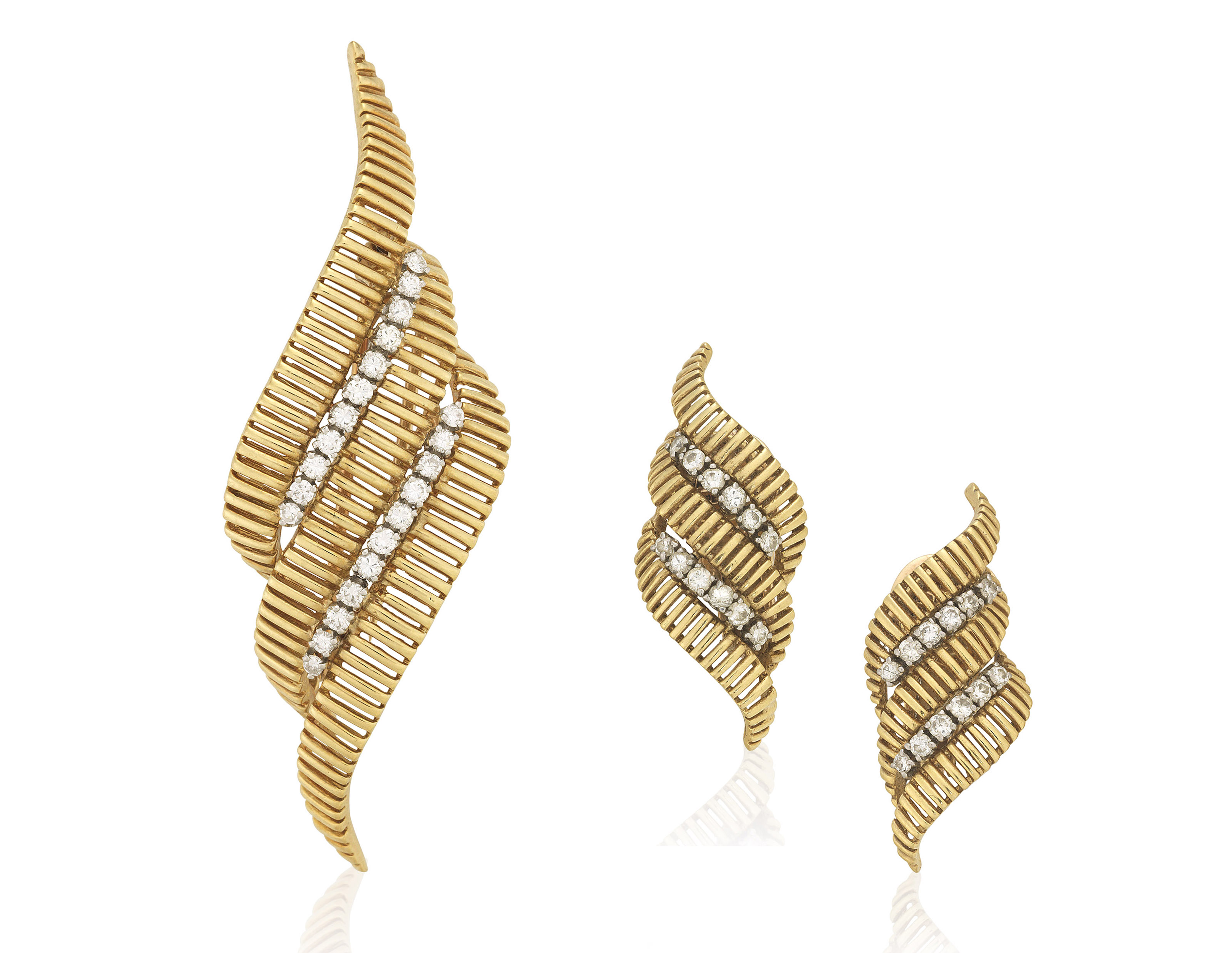 VAN CLEEF & ARPELS SET OF GOLD AND DIAMOND JEWELRY, | Christie’s