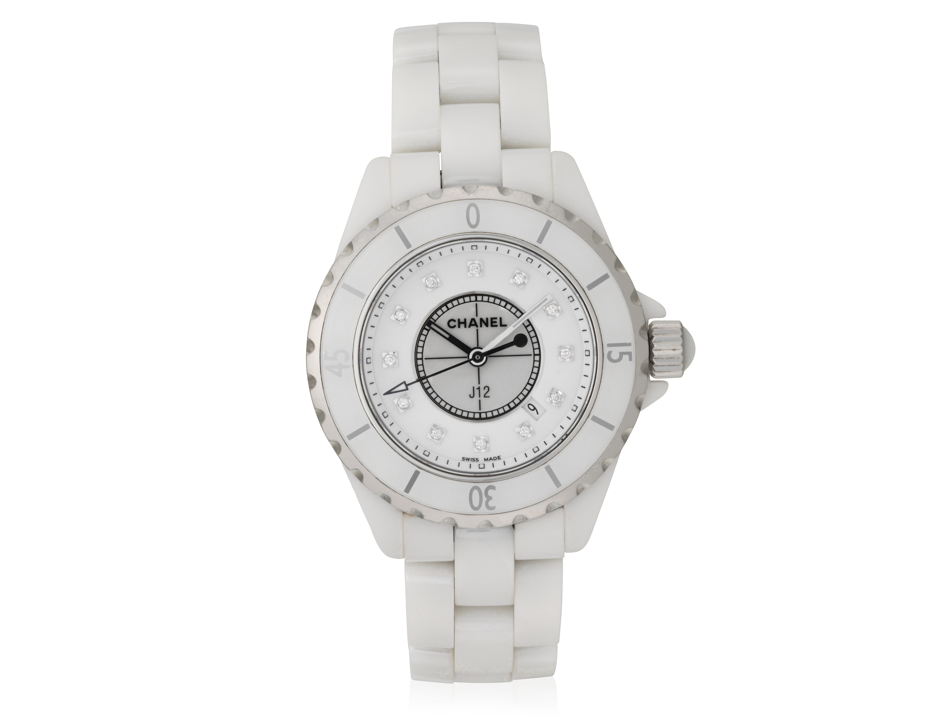 CHANEL 'J12' WHITE CERAMIC WATCH, | Christie’s
