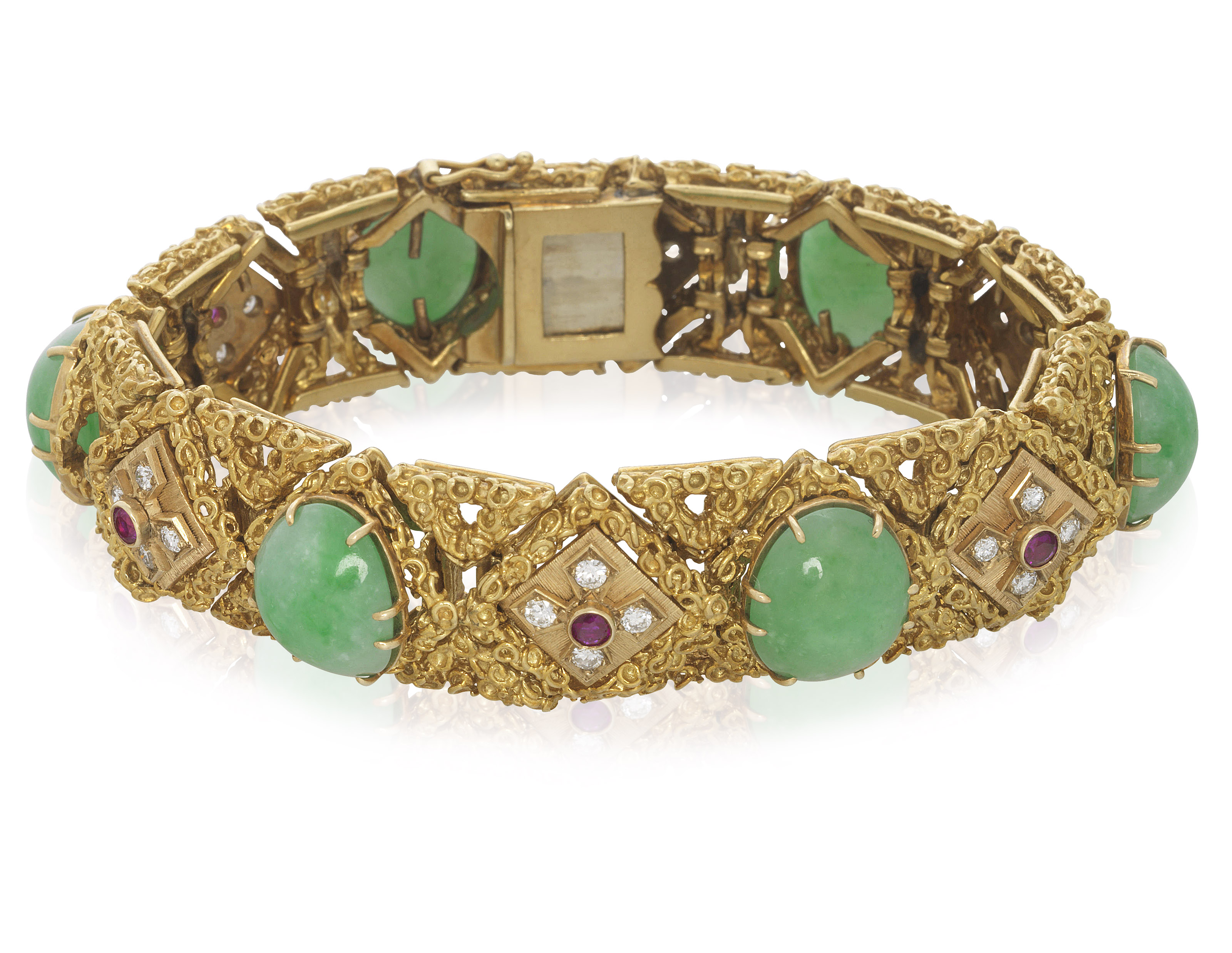 JADE, RUBY AND DIAMOND BRACELET, | Christie’s