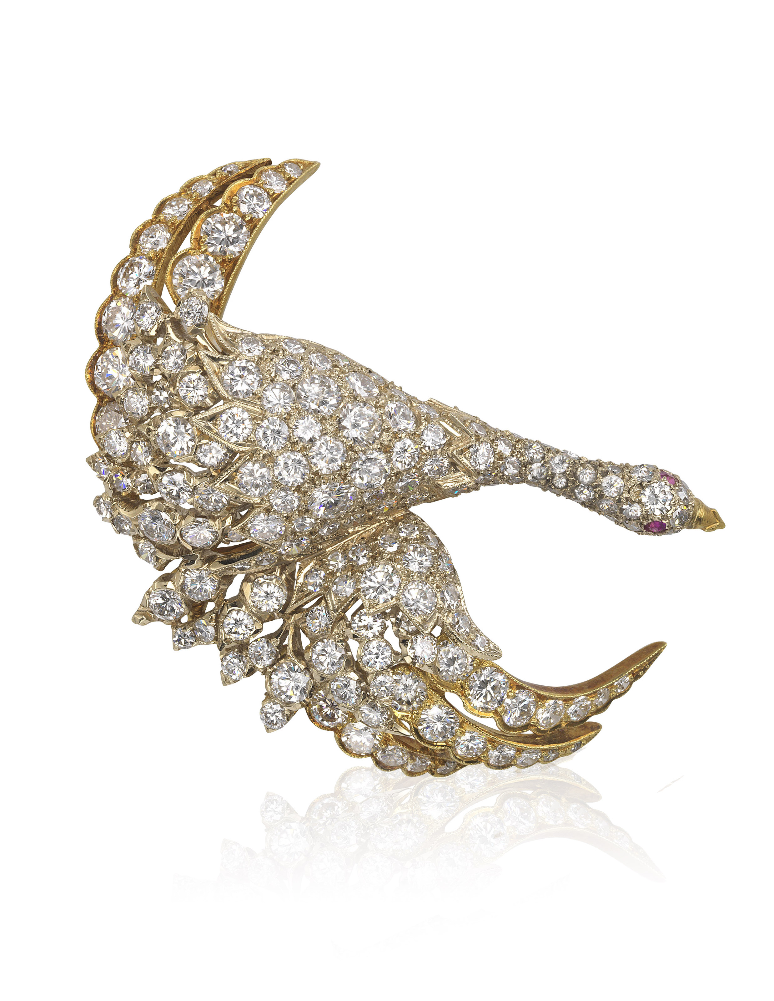 DIAMOND SET BIRD BROOCH, | Christie’s