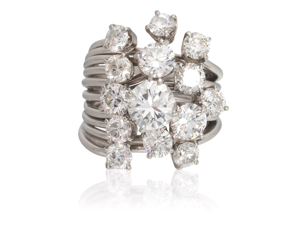 RUSER DIAMOND AND PLATINUM RING, | Christie’s