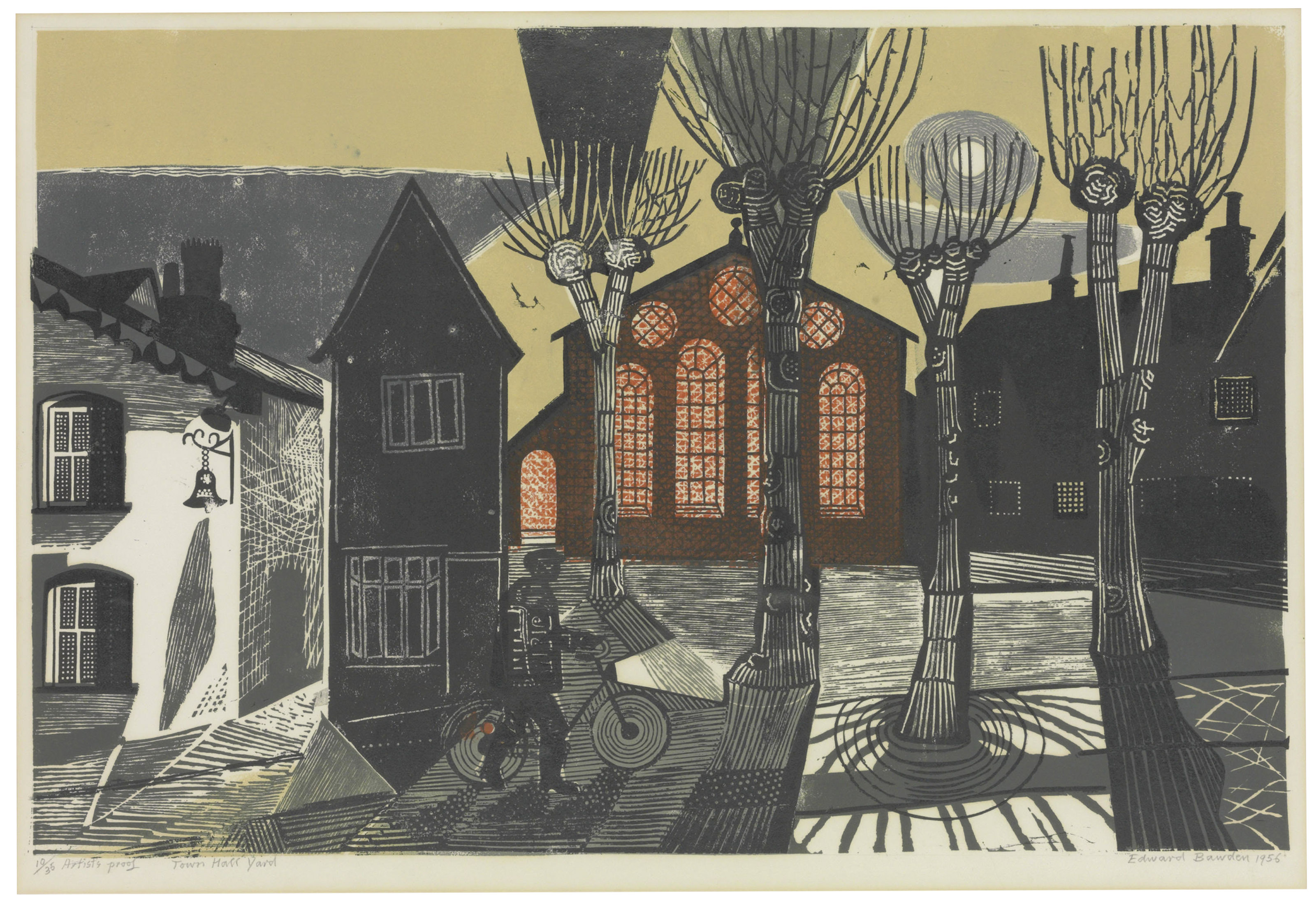 EDWARD BAWDEN (1903-1989), Town Hall Yard | Christie’s