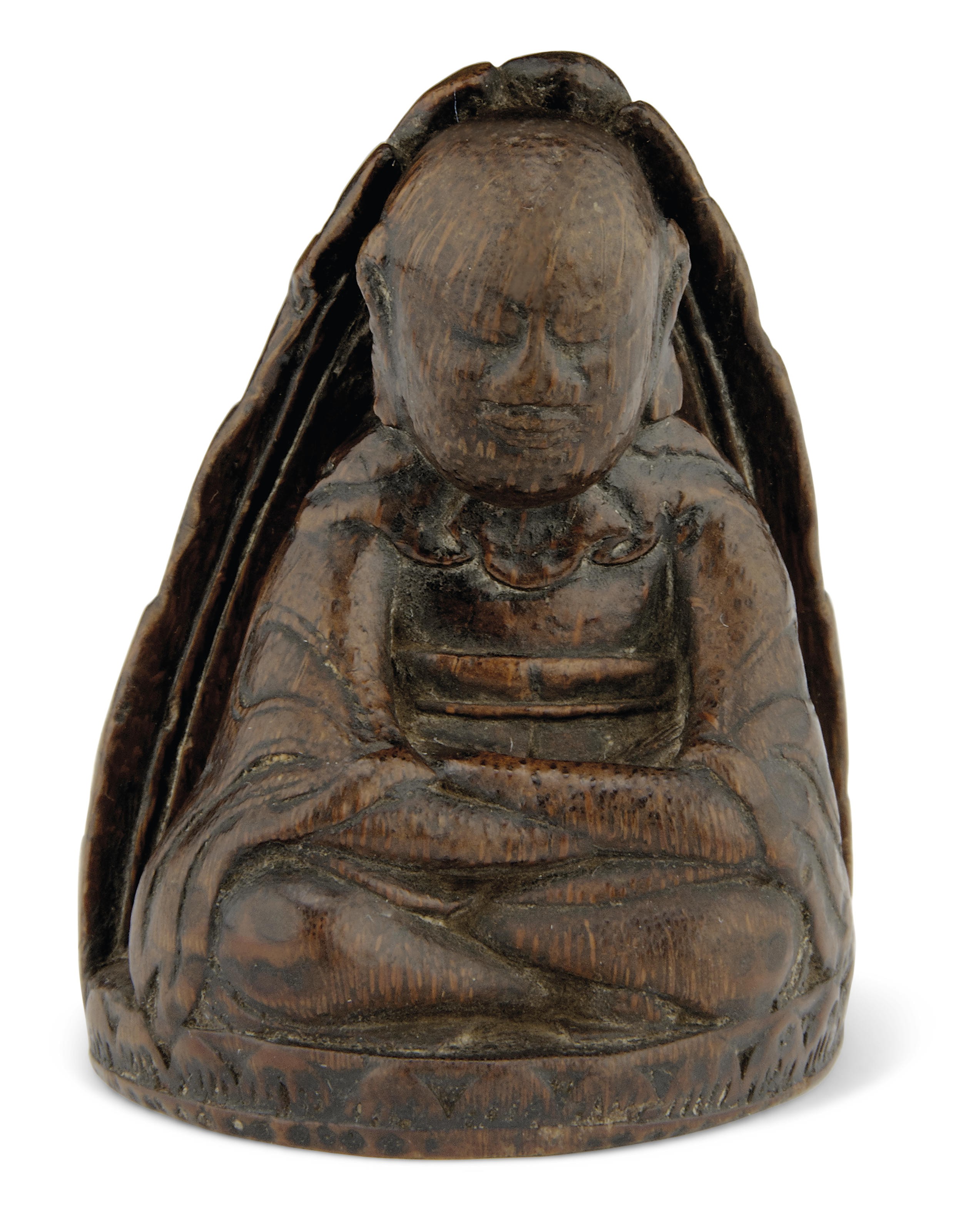 A SMALL CARVED BAMBOO FIGURE OF AN IMMORTAL, 18TH CENTURY | Christie’s