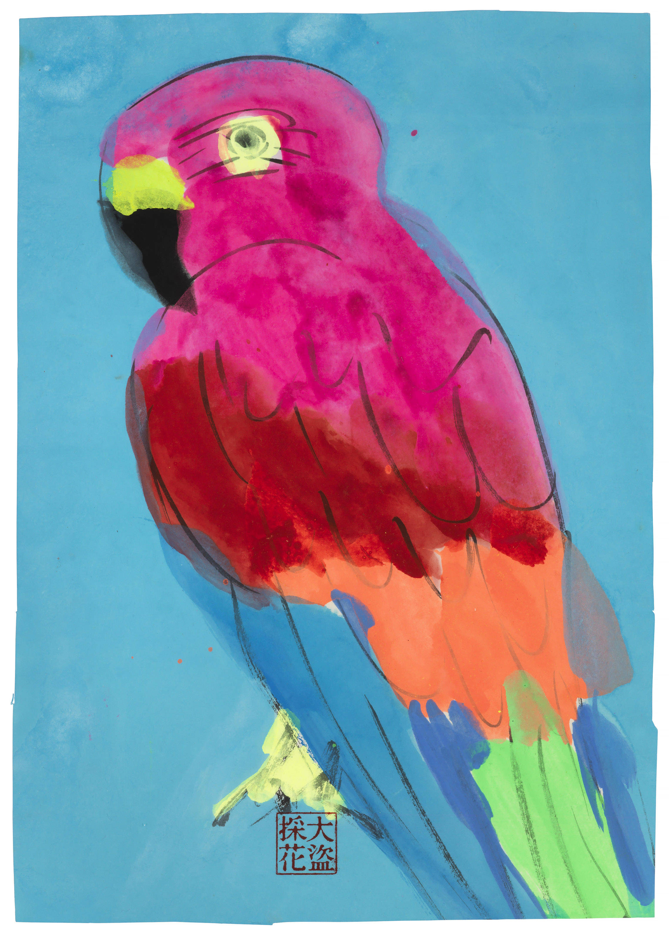 WALASSE TING (CHINA/USA, 1929-2010), Untitled (Parrot) | Christie’s