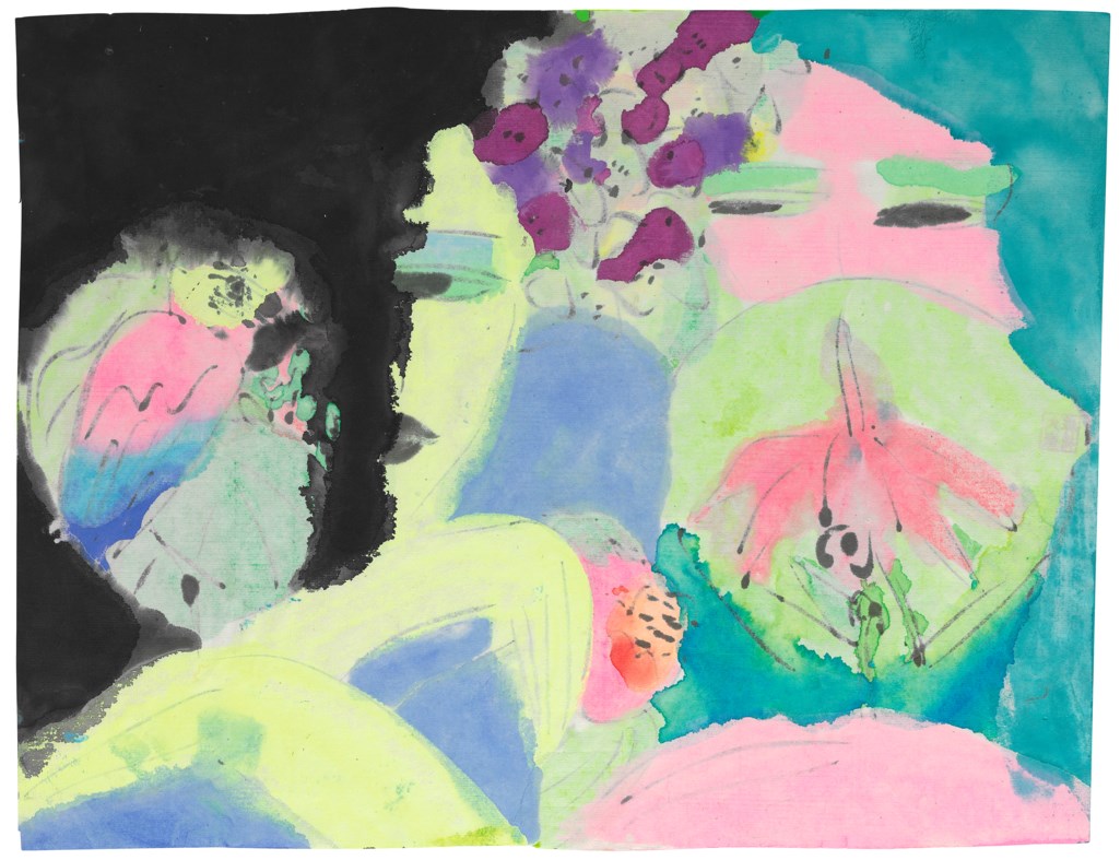 WALASSE TING (CHINA/USA, 1929-2010), Untitled (Women With Flower and ...