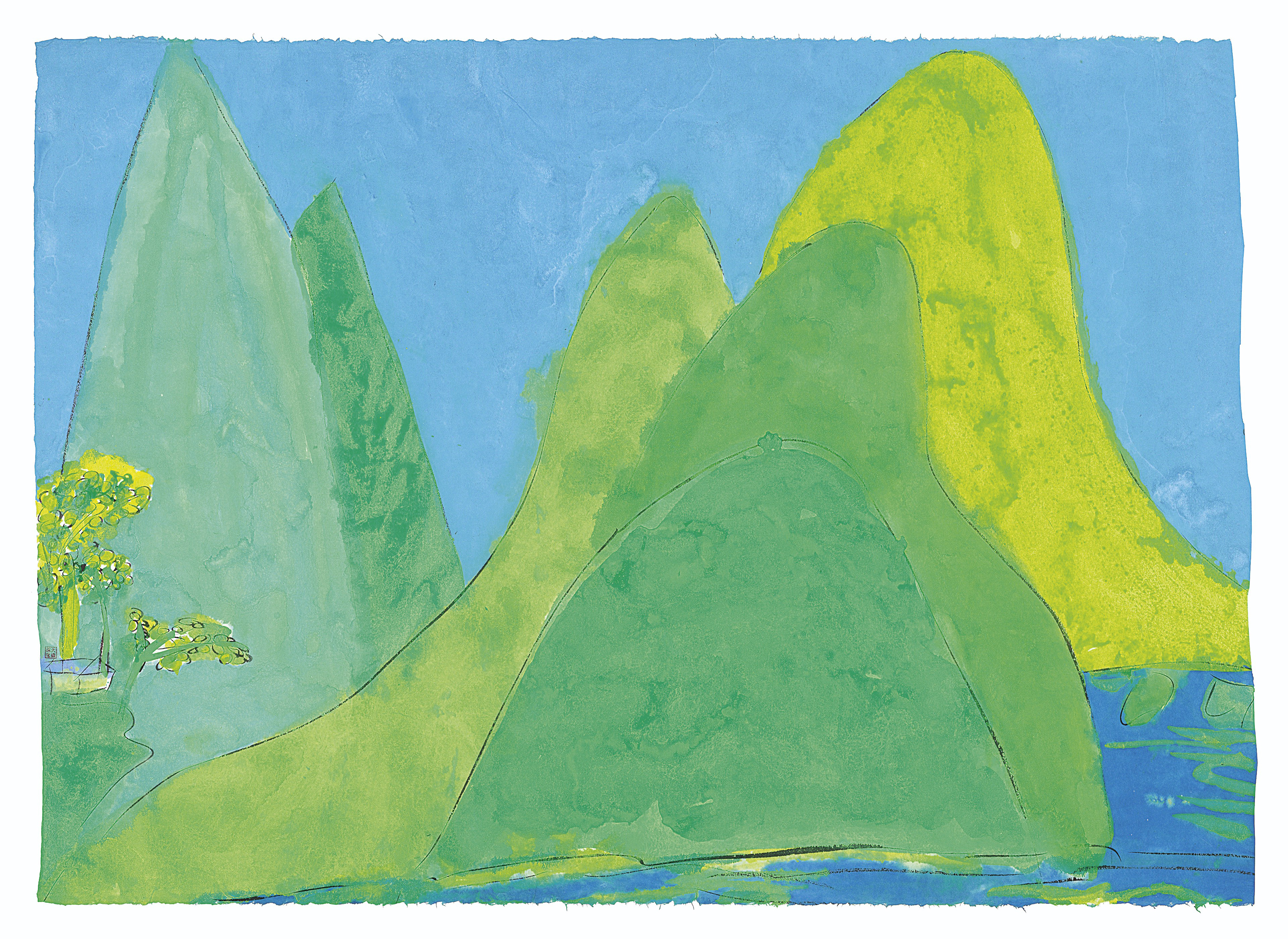 WALASSE TING (CHINA/USA, 1929-2010), Guilin Landscape | Christie’s