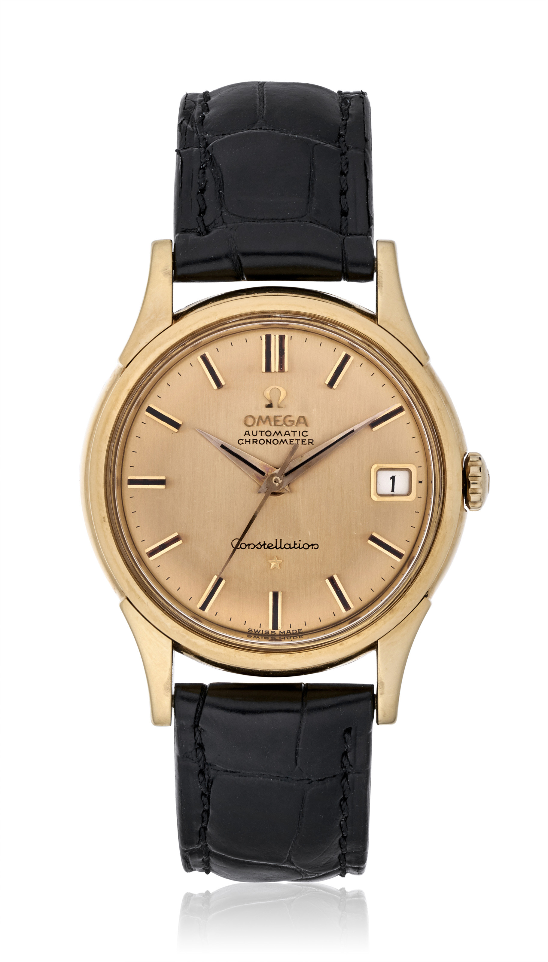 OMEGA, 18K GOLD CONSTELLATION DATE, REF. OT 14.393, | Christie’s