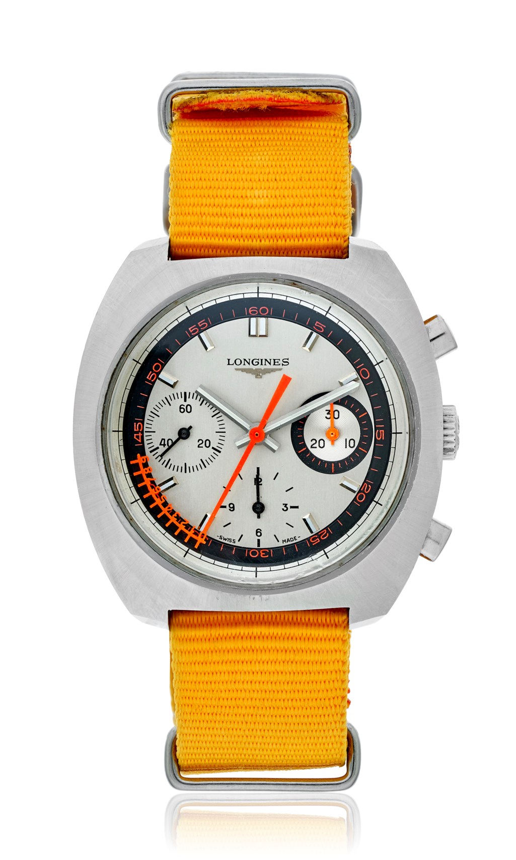 LONGINES. "NONIUS" CUSHION SHAPED CHRONOGRAPH, REF. 8271, | Christie’s