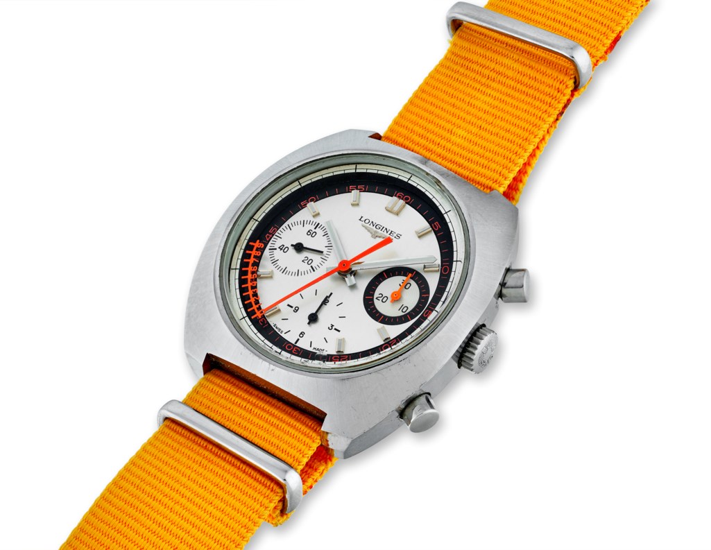 LONGINES. "NONIUS" CUSHION SHAPED CHRONOGRAPH, REF. 8271, | Christie’s