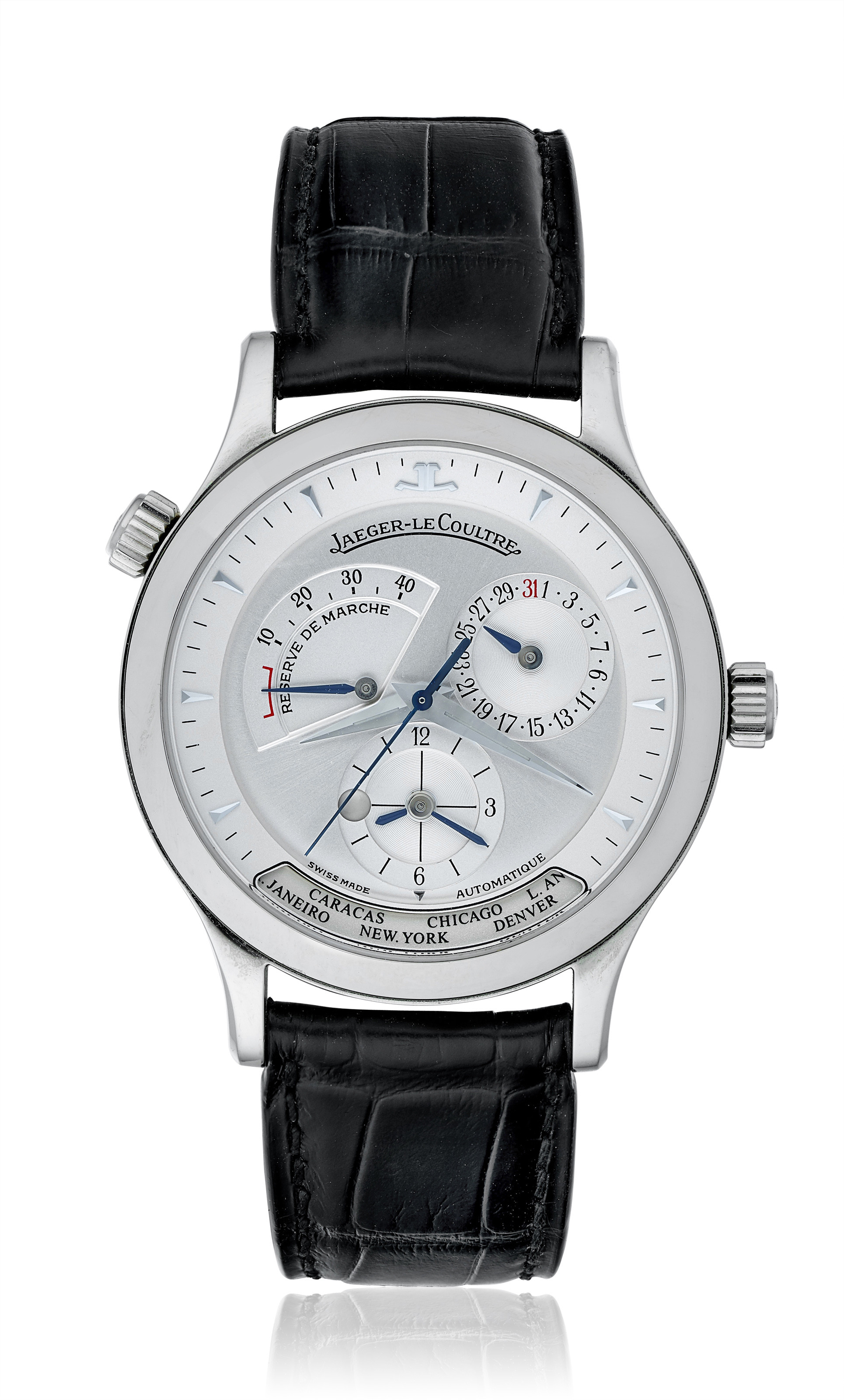 JAEGER-LECOULTRE, MASTER CONTROL GEOGRAPHIC WORLD TIME, REF. 142.8.92 ...
