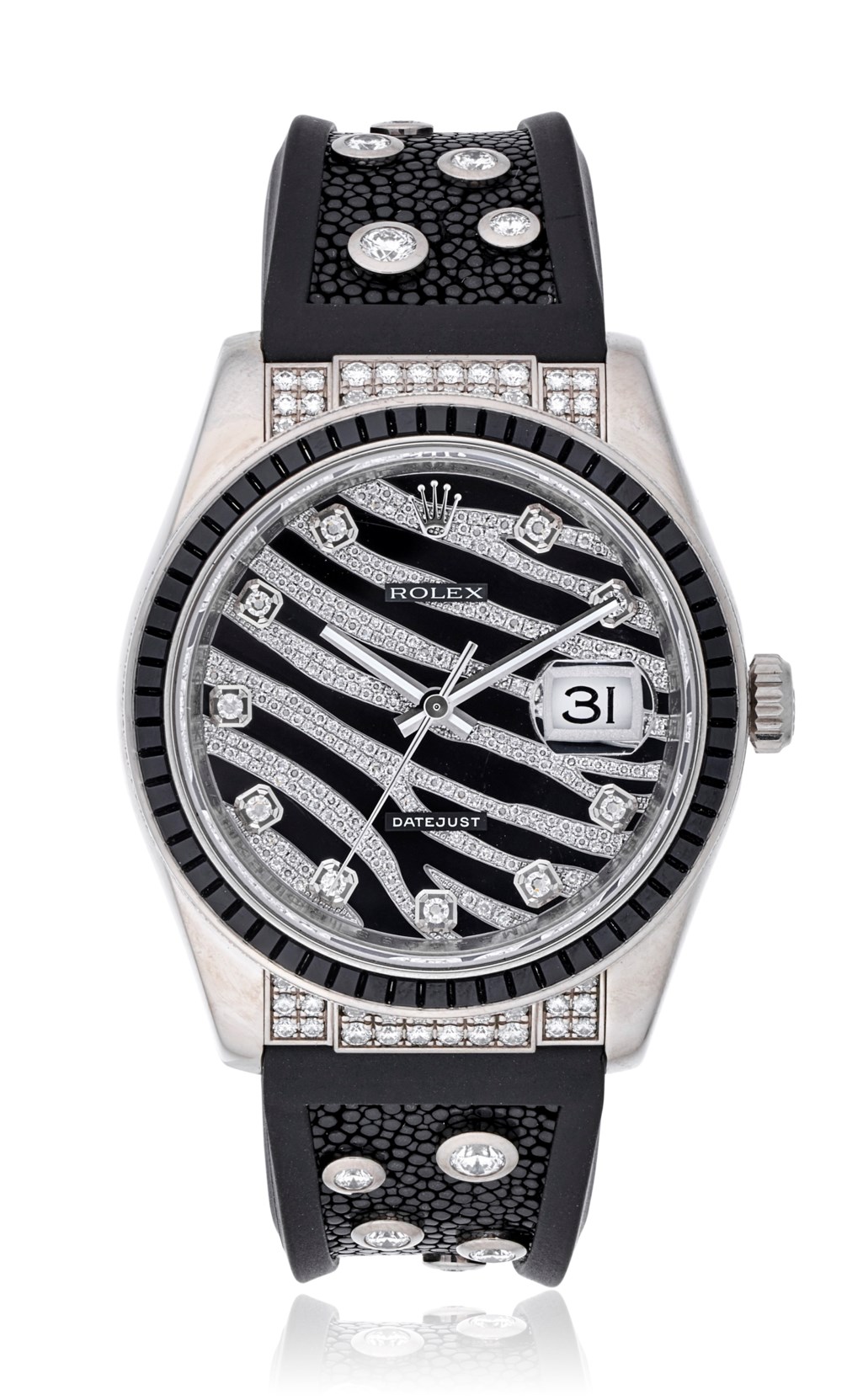 ROLEX, LADIES "ZEBRA" DATEJUST, REF. 116199, | Christie’s