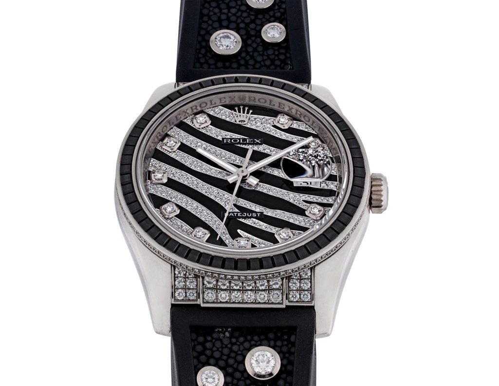 ROLEX, LADIES "ZEBRA" DATEJUST, REF. 116199, | Christie’s