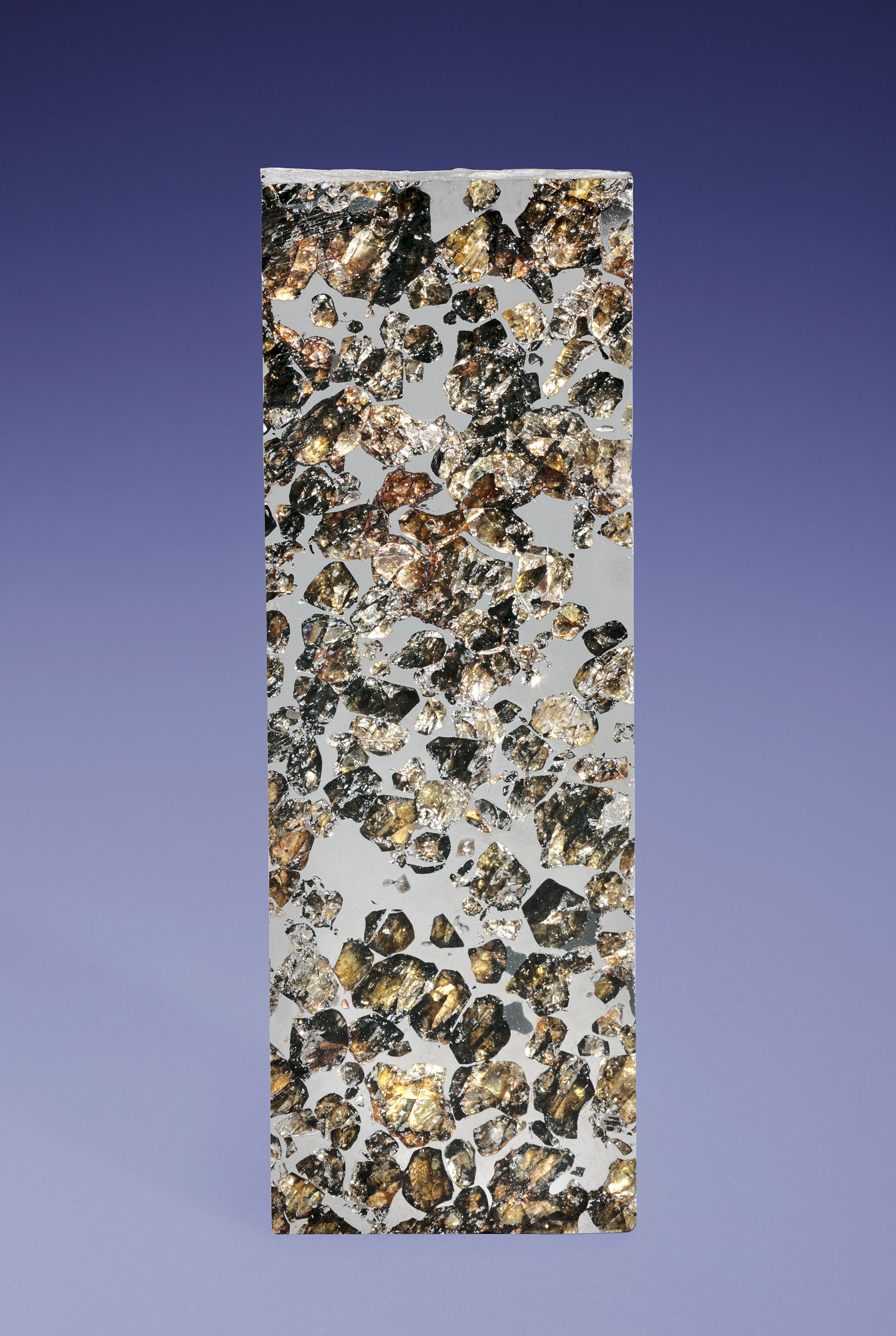 A MONOLITHIC SLAB OF ADMIRE METEORITE, PALLASITE — PMG LYON COUNTY ...