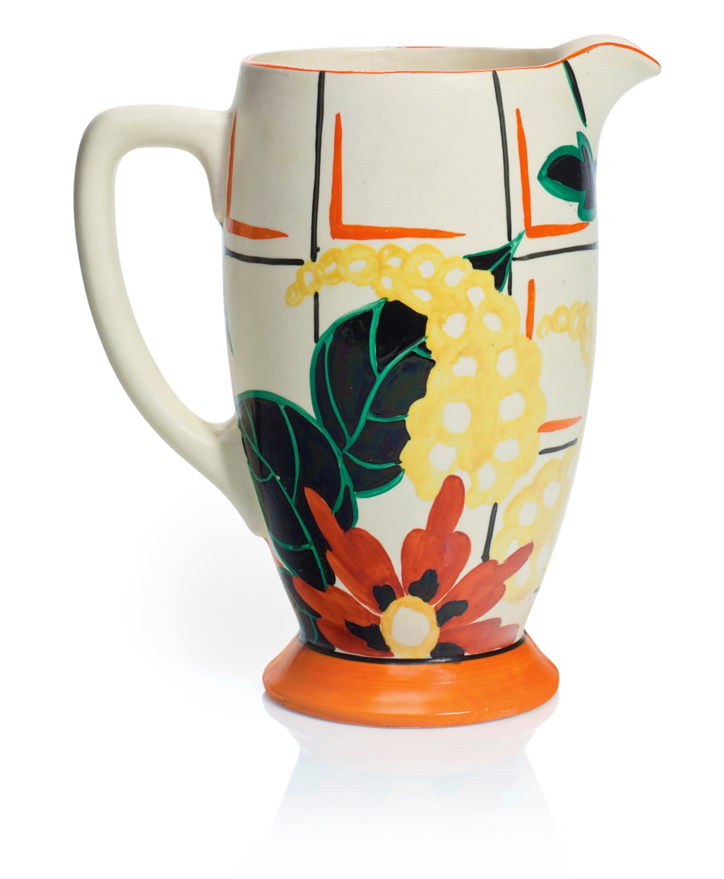 THREE CLARICE CLIFF PITCHERS, SECOND QUARTER 20TH CENTURY, VARIOUS ...