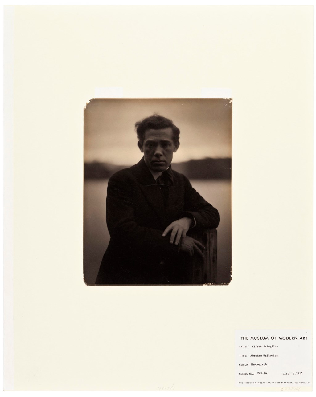 ALFRED STIEGLITZ (1864–1946), Abraham Walkowitz, Lake George, 1916 ...