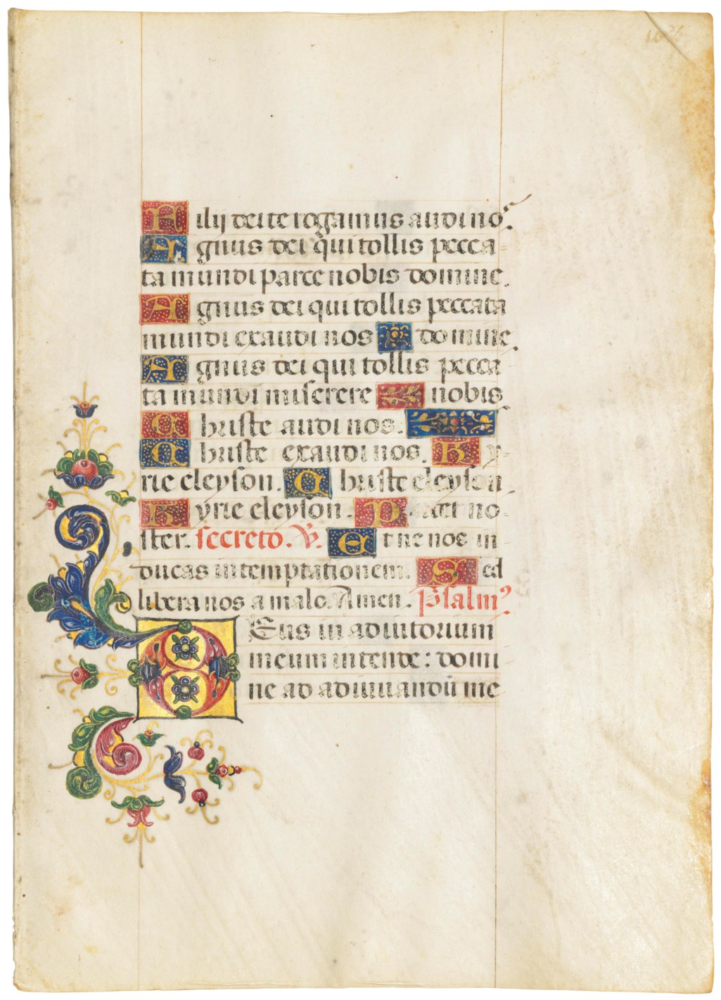 A substantial fragment of a Spanish devotional manuscript, [Spain, c ...