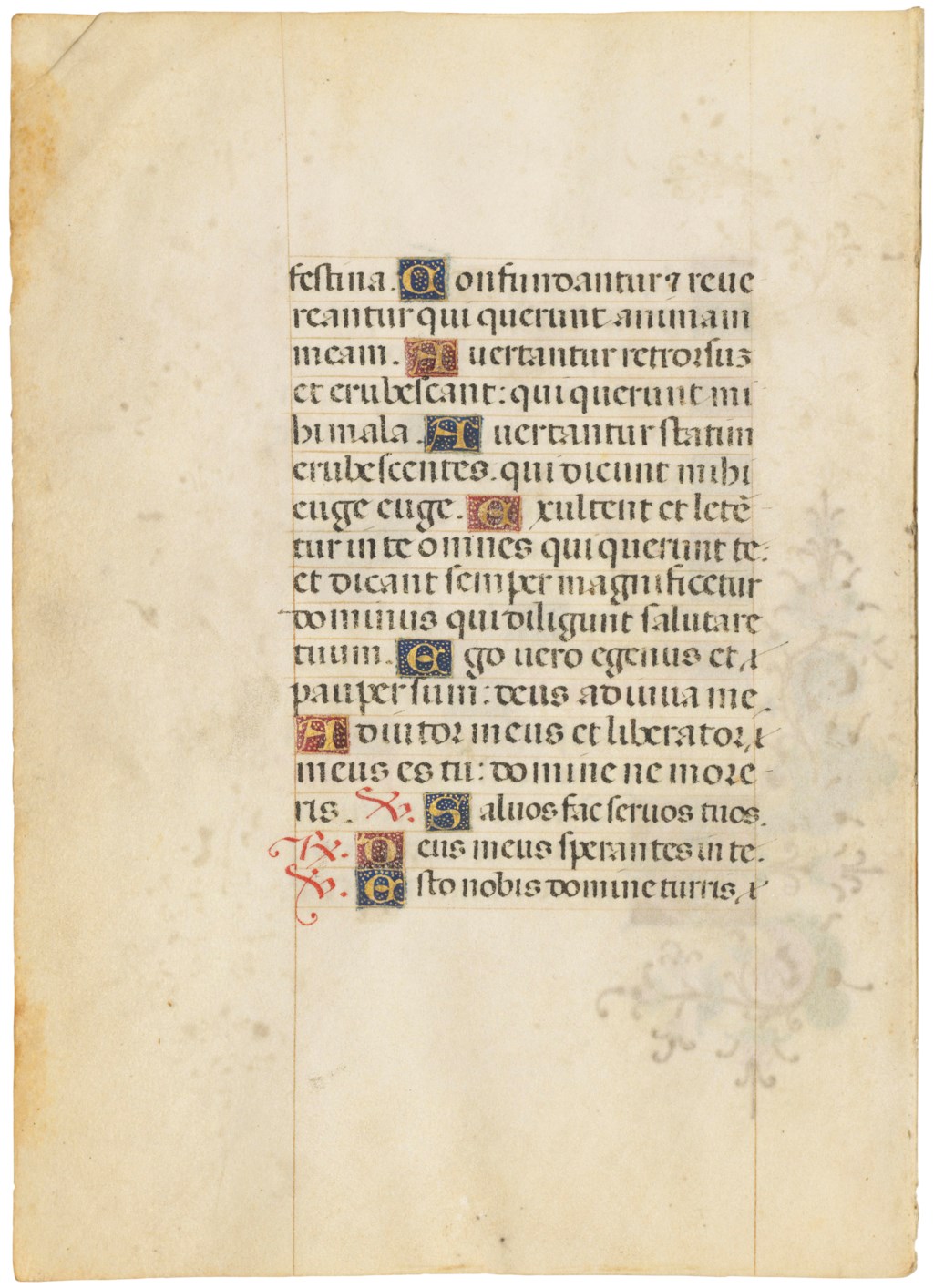 A substantial fragment of a Spanish devotional manuscript, [Spain, c ...