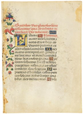 A substantial fragment of a Spanish devotional manuscript, [Spain, c ...