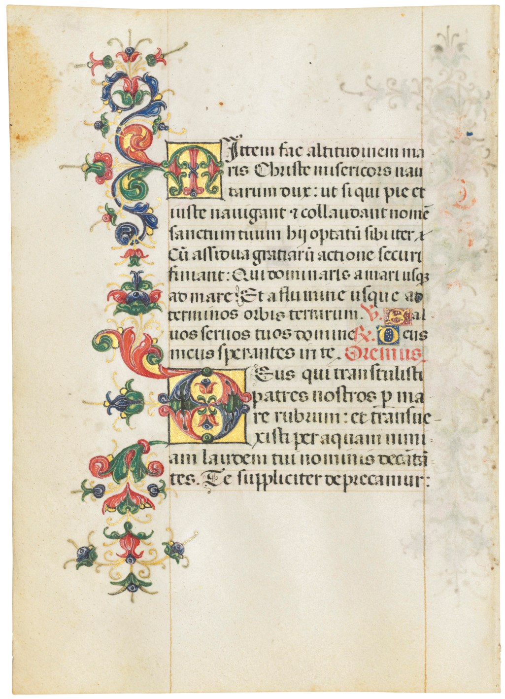 A substantial fragment of a Spanish devotional manuscript, [Spain, c ...