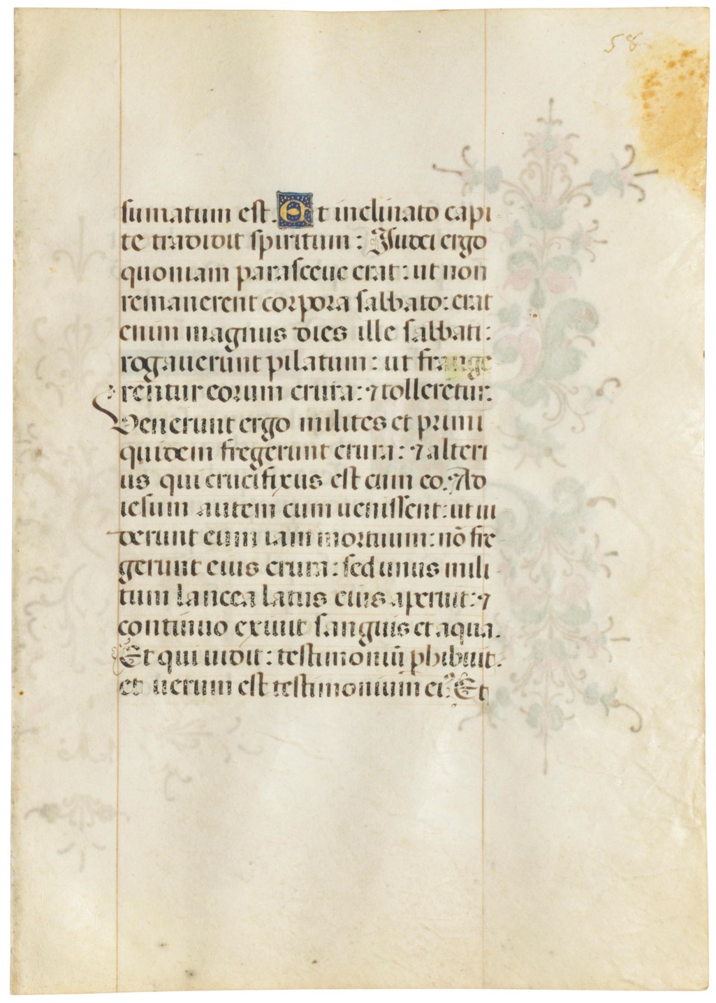 A substantial fragment of a Spanish devotional manuscript, [Spain, c ...