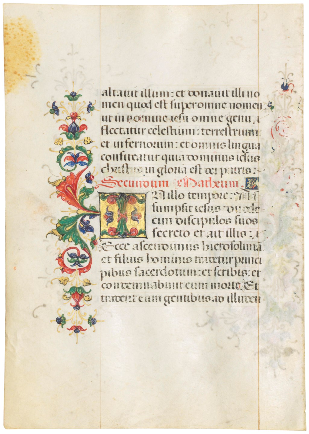 A substantial fragment of a Spanish devotional manuscript, [Spain, c ...