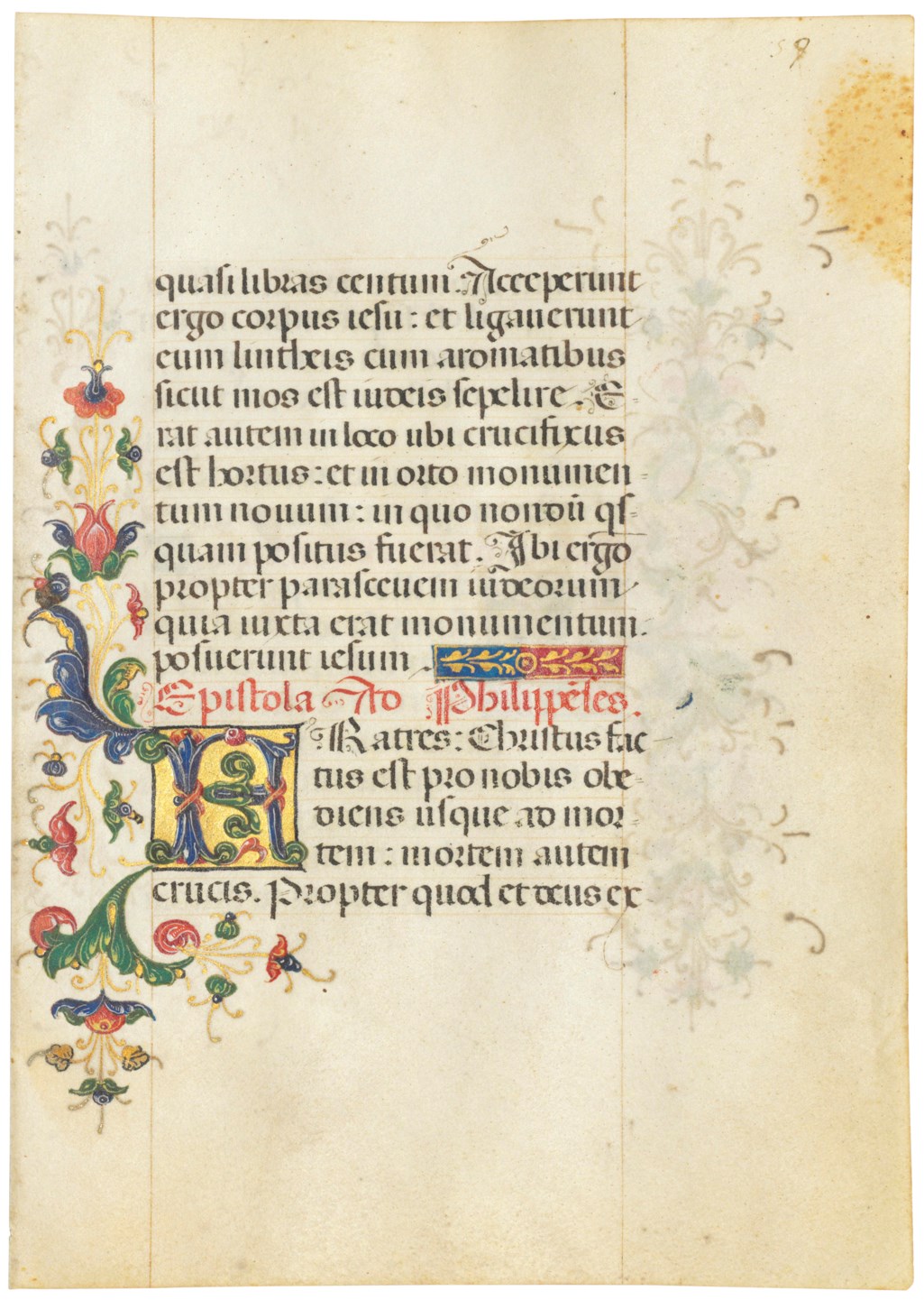 A substantial fragment of a Spanish devotional manuscript, [Spain, c ...