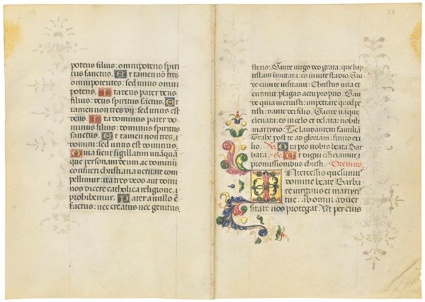 A substantial fragment of a Spanish devotional manuscript, [Spain, c ...