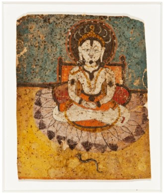 A seated figure of a Jain Tirthankara, [Probably Western India, 19th ...