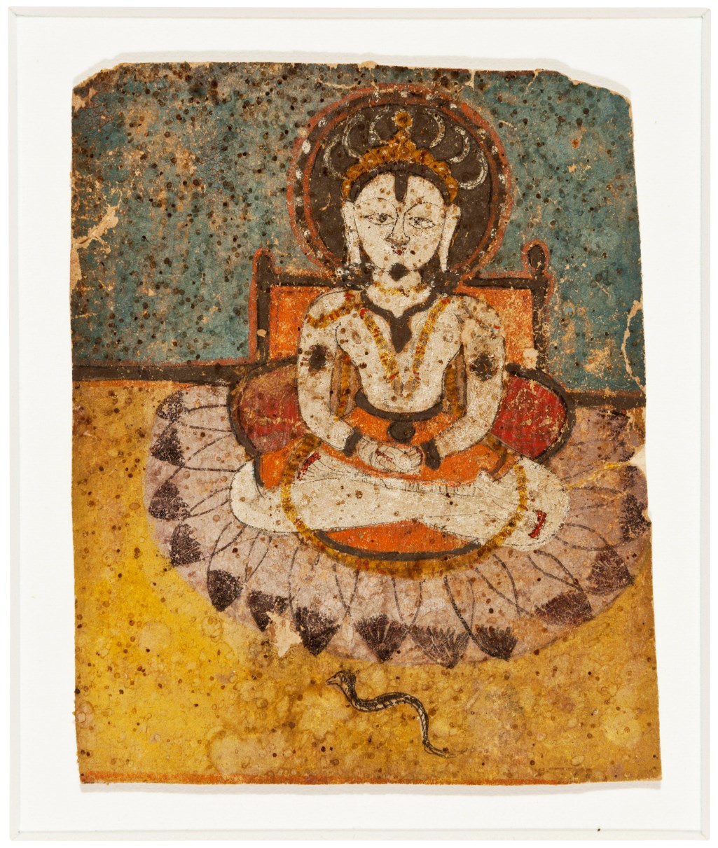 A seated figure of a Jain Tirthankara, [Probably Western India, 19th ...