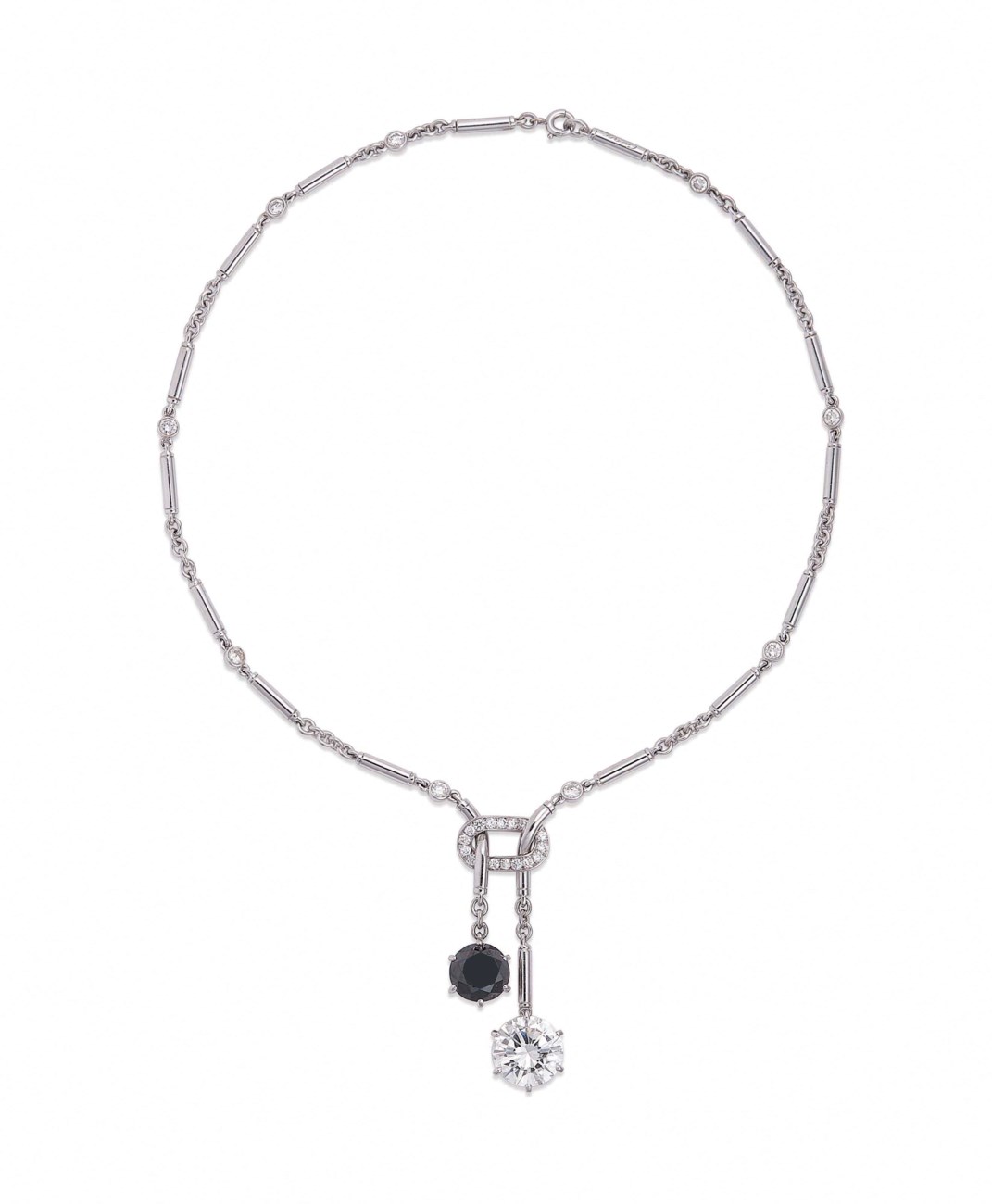 THE UNIQUE DIAMOND AND COLOURED DIAMOND 'NINA' NECKLACE, BY CARTIER