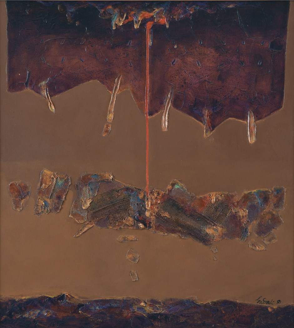 AHMAD SADALI (INDONESIA, 1924-1987), Lelehan Emas (Molten Gold ...