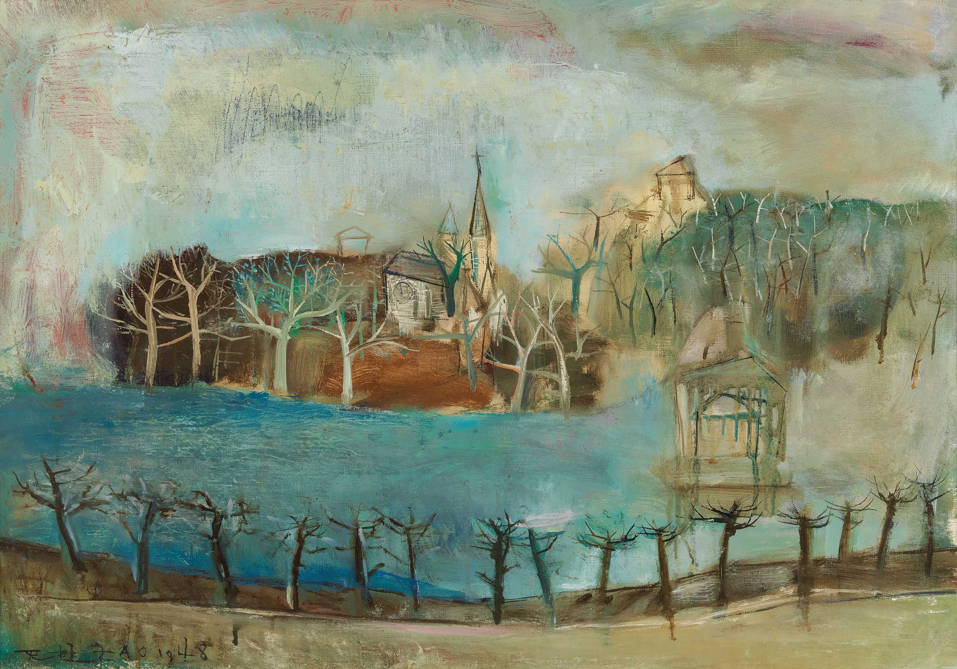 ZAO WOU-KI (ZHAO WUJI, FRANCE/CHINA, 1920-2013) , Untitled | Christie's