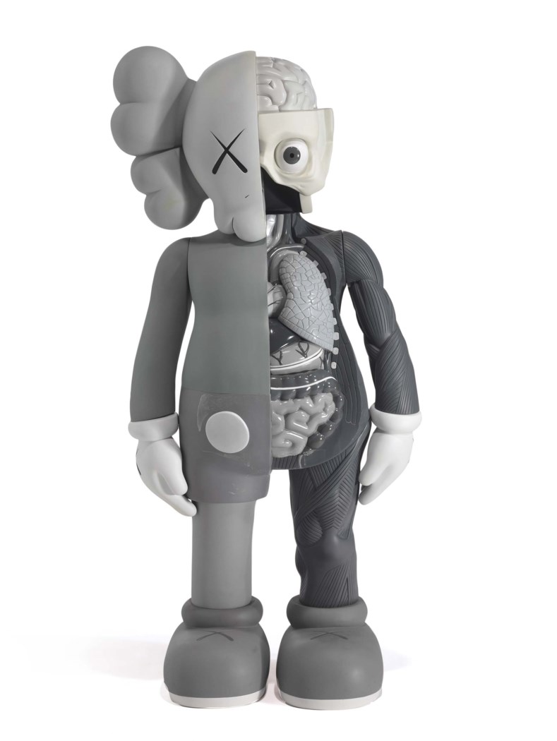 KAWS (USA, b. 1974), Dissected Companion (Grey) | Christie's
